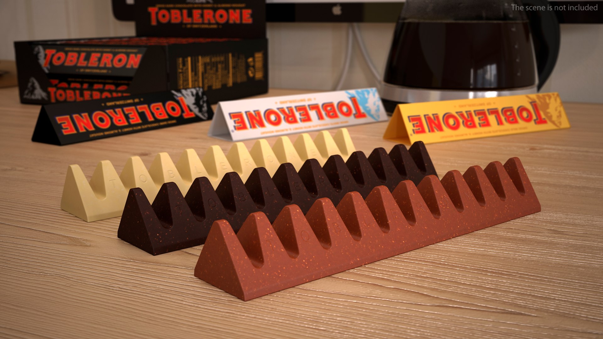 3D Toblerone Chocolate Bars Model - TurboSquid 1768810