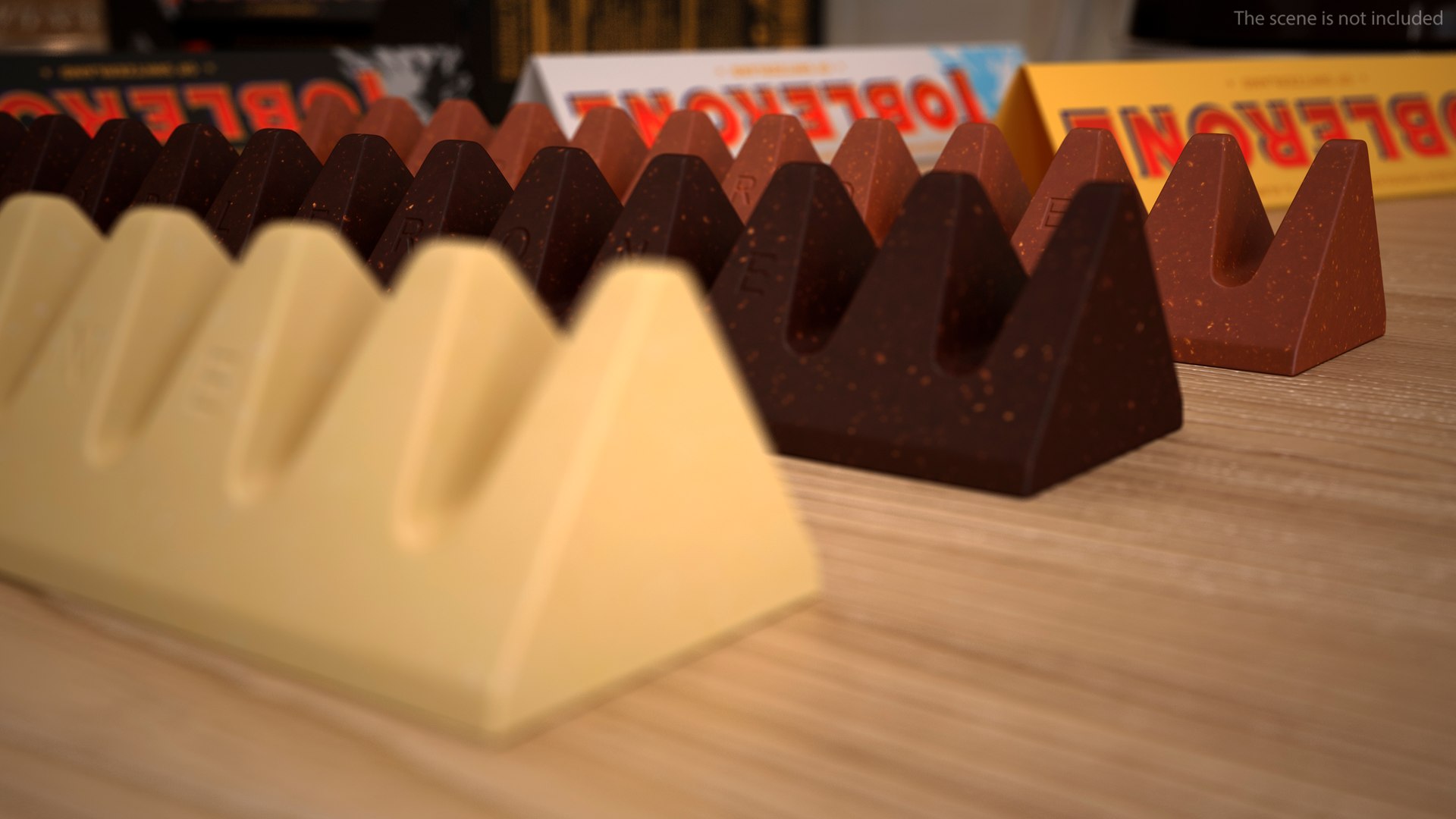 3D Toblerone Chocolate Bars Model - TurboSquid 1768810