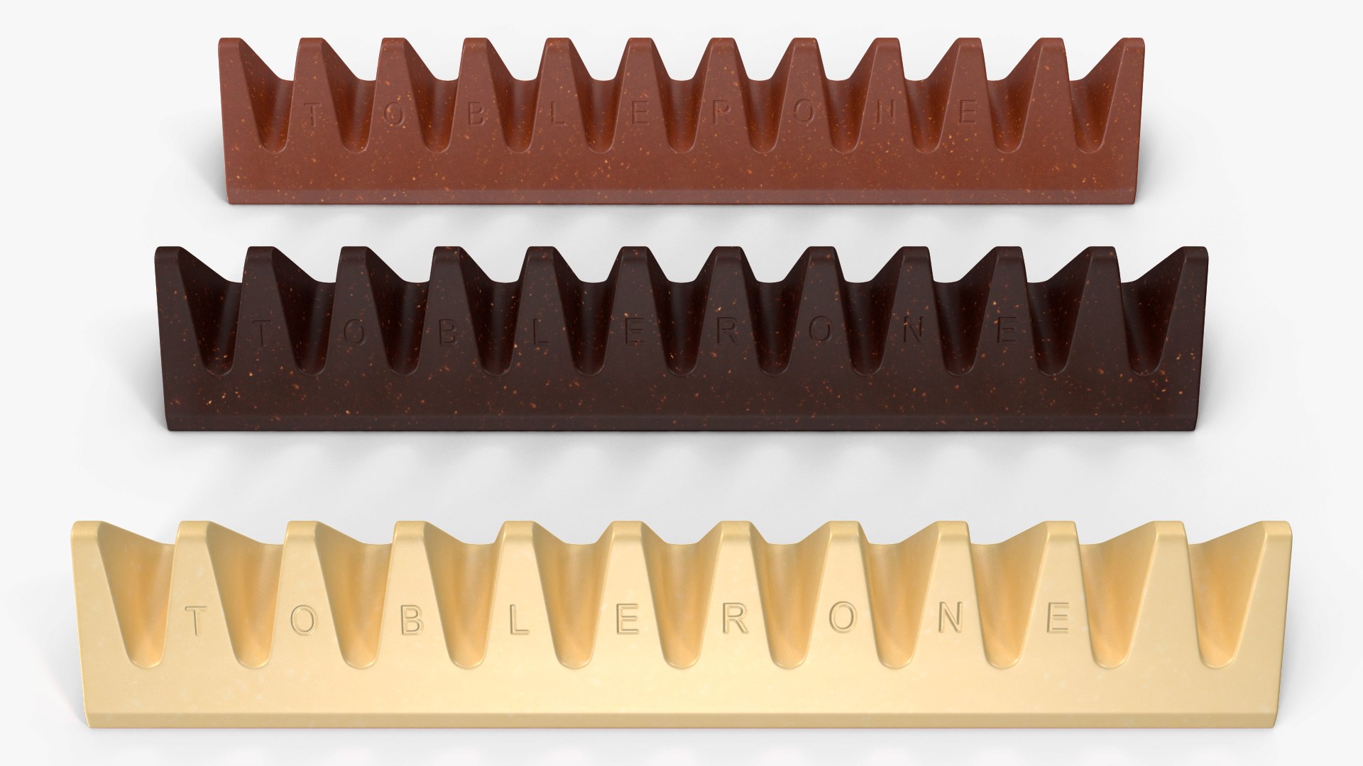3D Toblerone Chocolate Bars Model - TurboSquid 1768810
