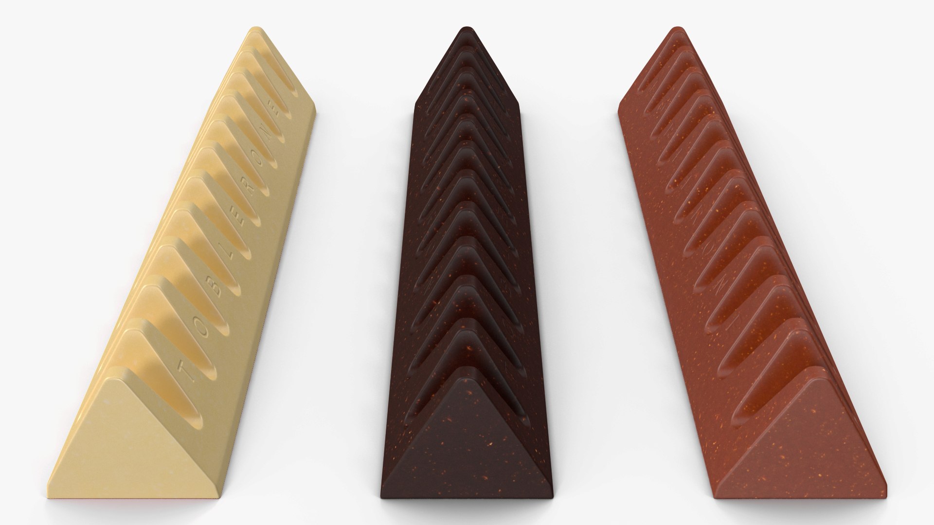 3D Toblerone Chocolate Bars Model - TurboSquid 1768810