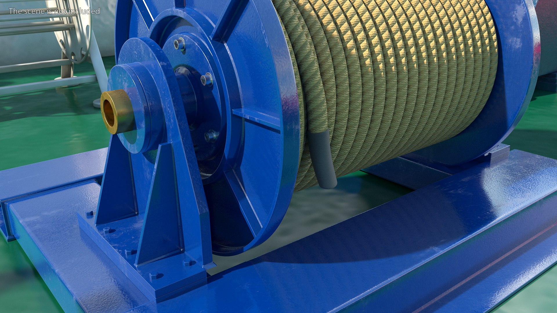 Winch Wire Rope Drum Model - TurboSquid 1624032