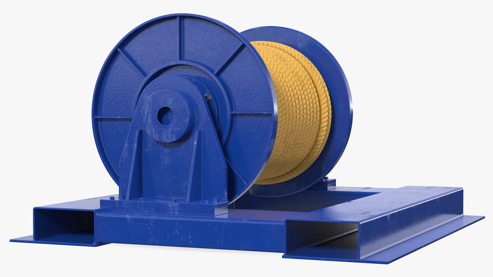 Winch wire rope drum model - TurboSquid 1624032