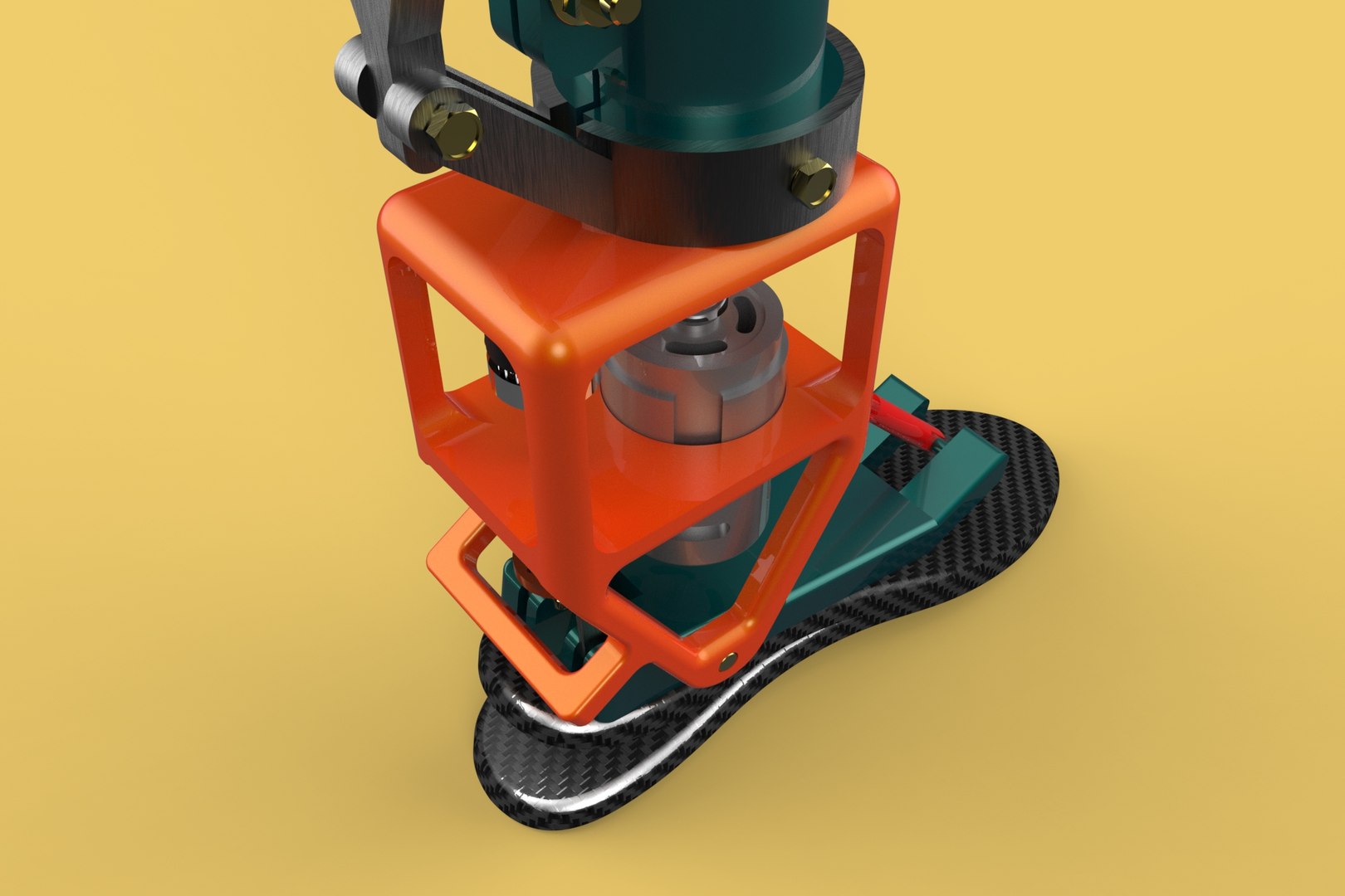 POWERED ANKLE-KNEE PROSTHESIS ROBOTIC MECHANICAL LEG PROSTHETIC 3D ...