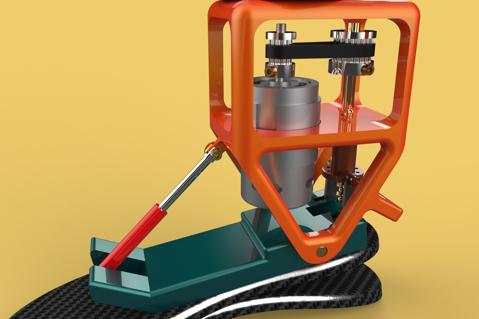 POWERED ANKLE-KNEE PROSTHESIS ROBOTIC MECHANICAL LEG PROSTHETIC 3D ...