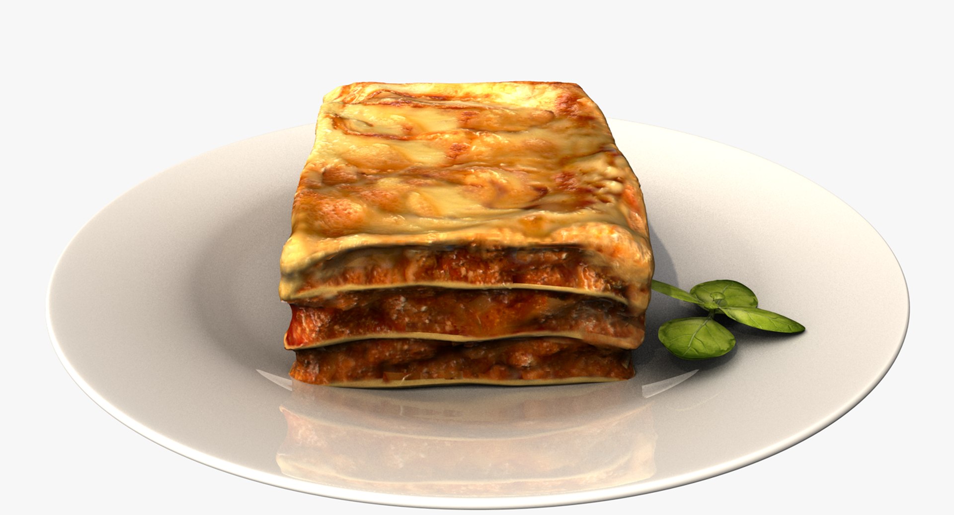 3D Realistic Lasagne Dish Model - TurboSquid 1392419