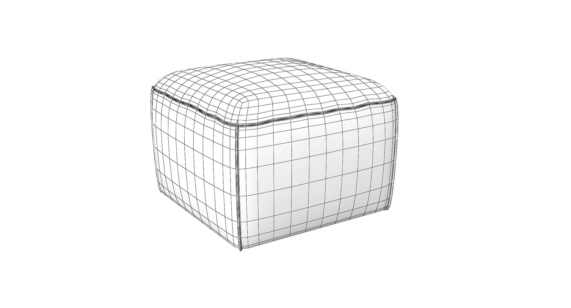 Pouf Ottoman 3D Model - TurboSquid 1407601