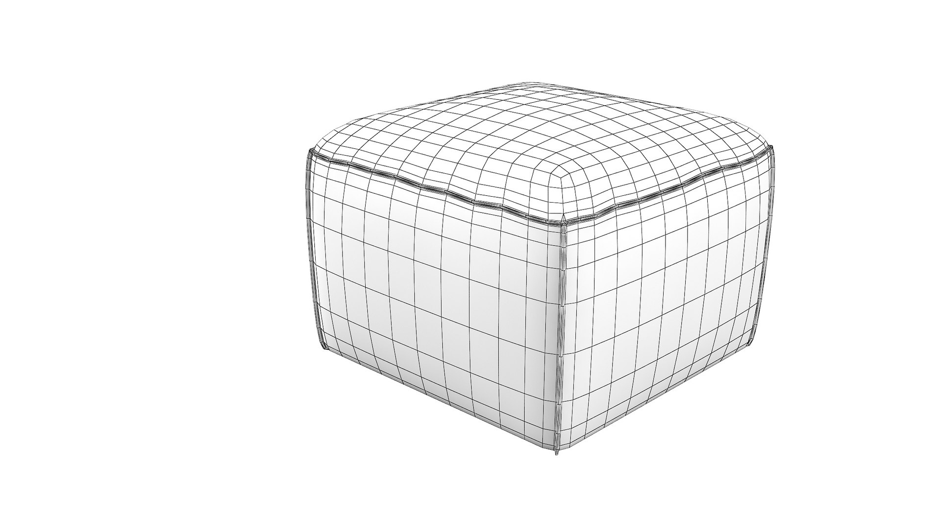 Pouf Ottoman 3D Model - TurboSquid 1407601