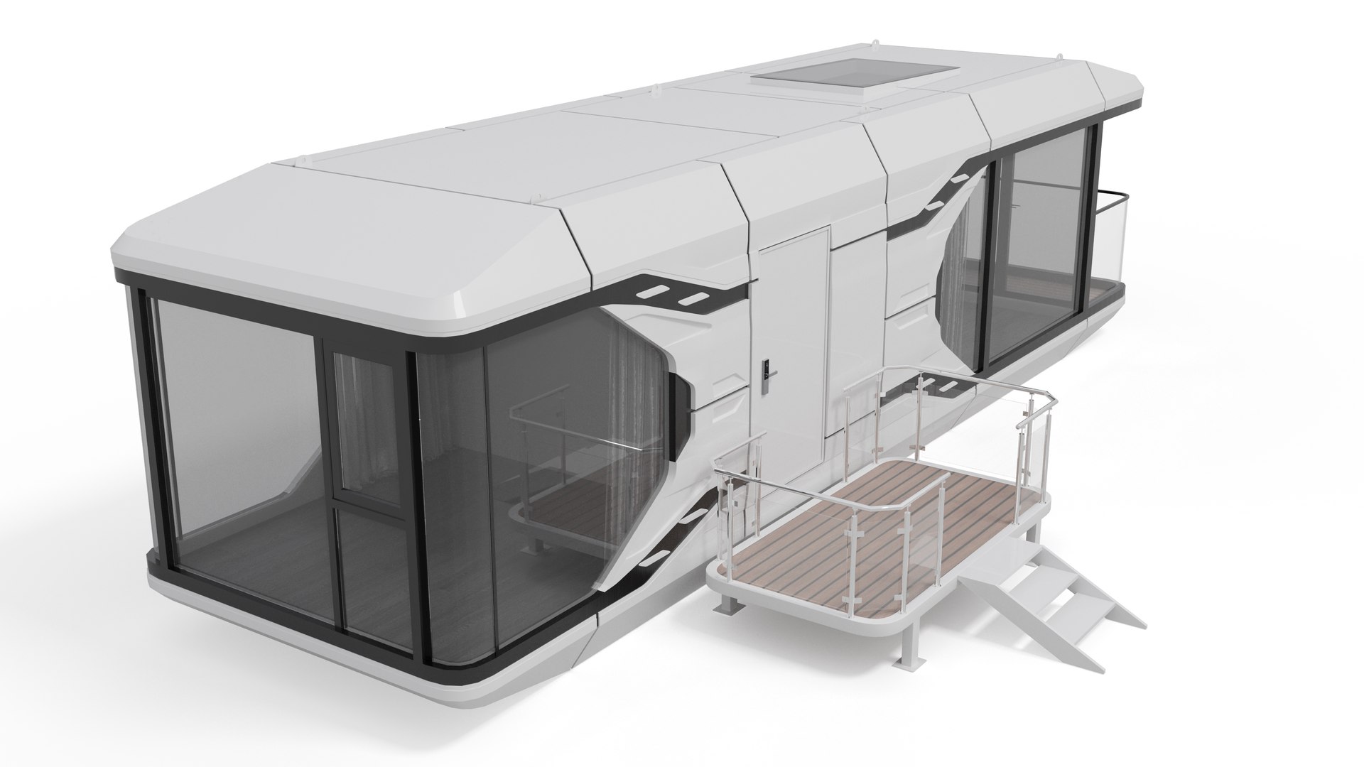 3D Capsule Modular Two-Room House - TurboSquid 2385862
