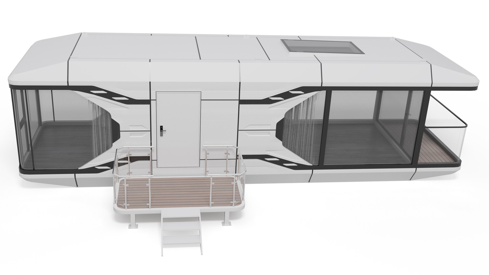 3D Capsule Modular Two-Room House - TurboSquid 2385862