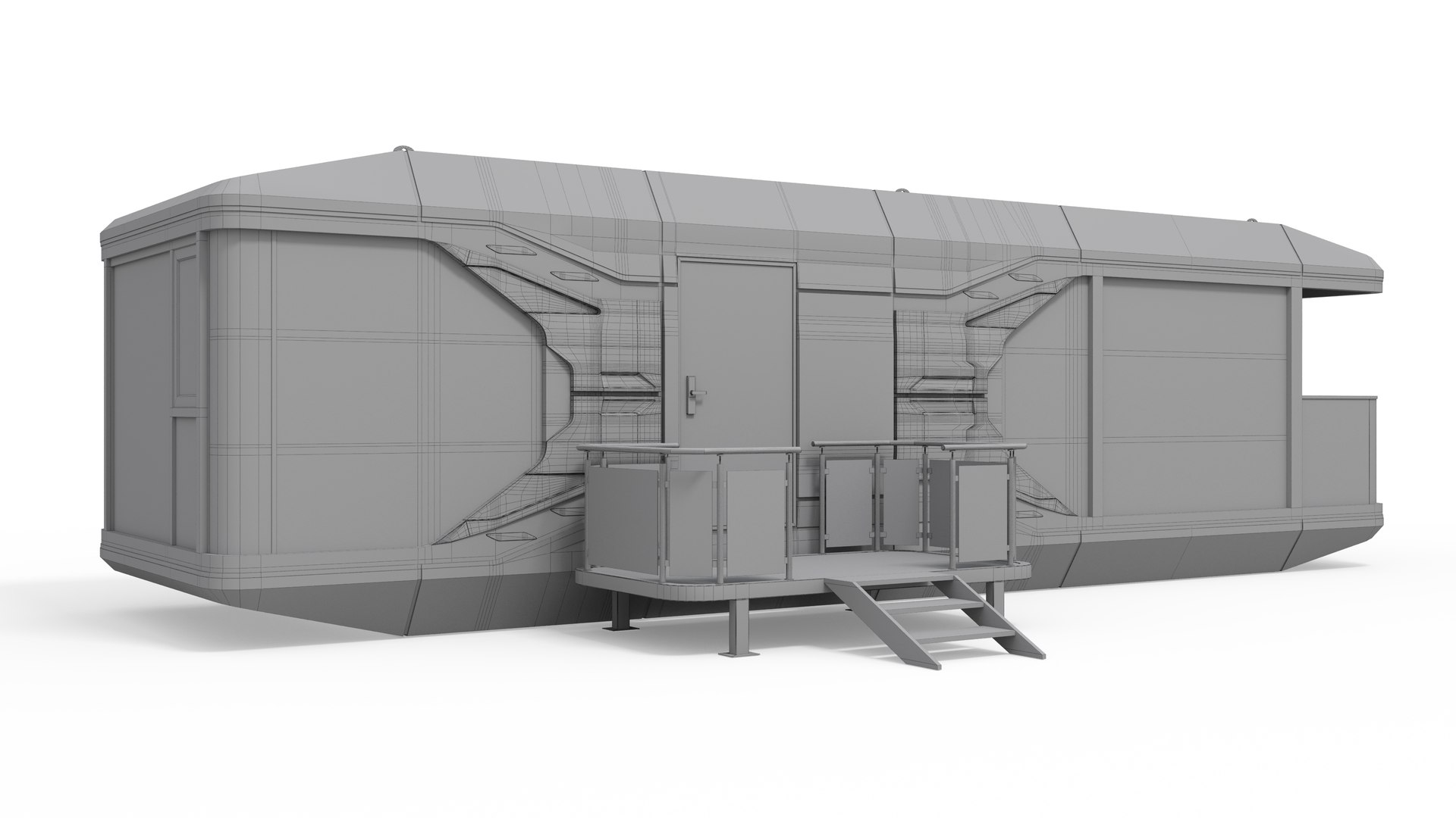 3D Capsule Modular Two-Room House - TurboSquid 2385862