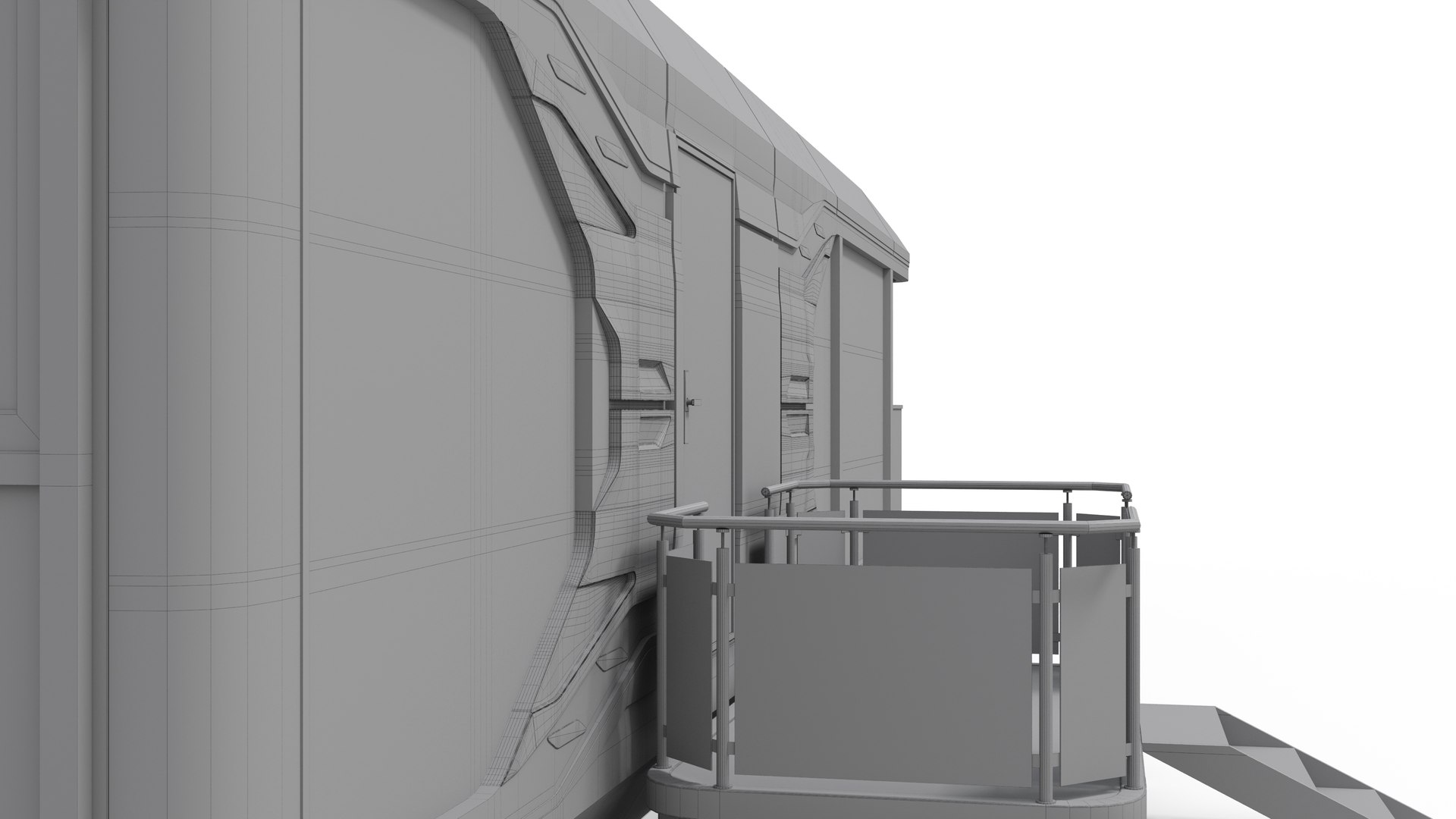 3D Capsule Modular Two-Room House - TurboSquid 2385862