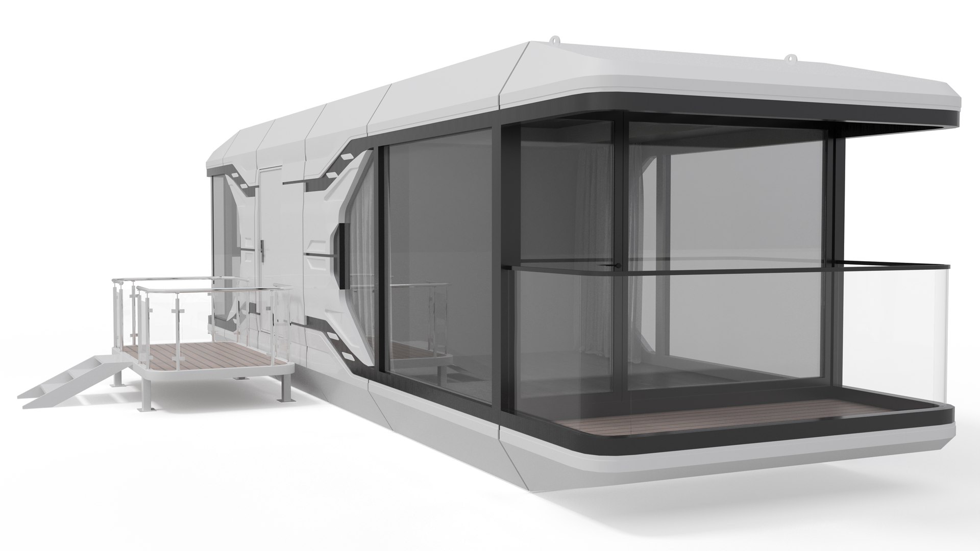 3D Capsule Modular Two-Room House - TurboSquid 2385862
