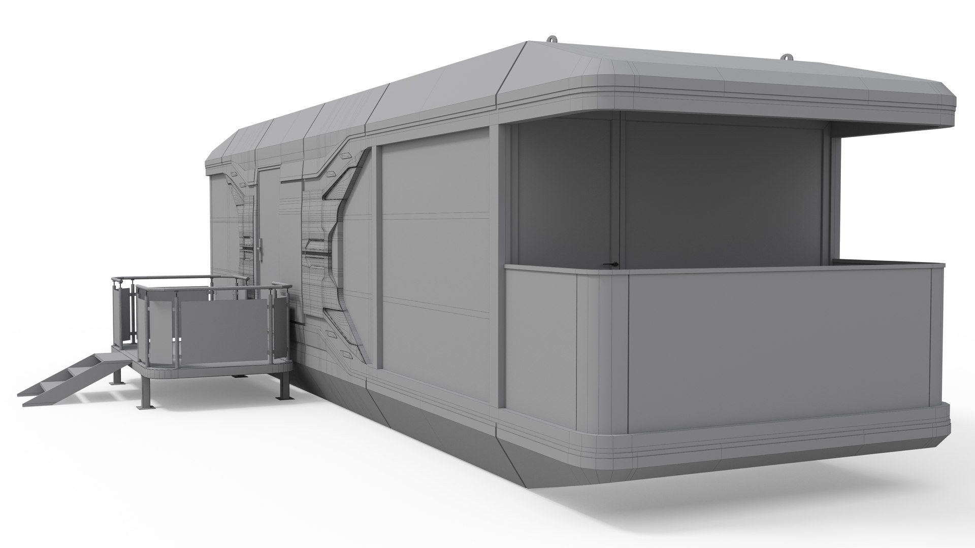 3D Capsule Modular Two-Room House - TurboSquid 2385862