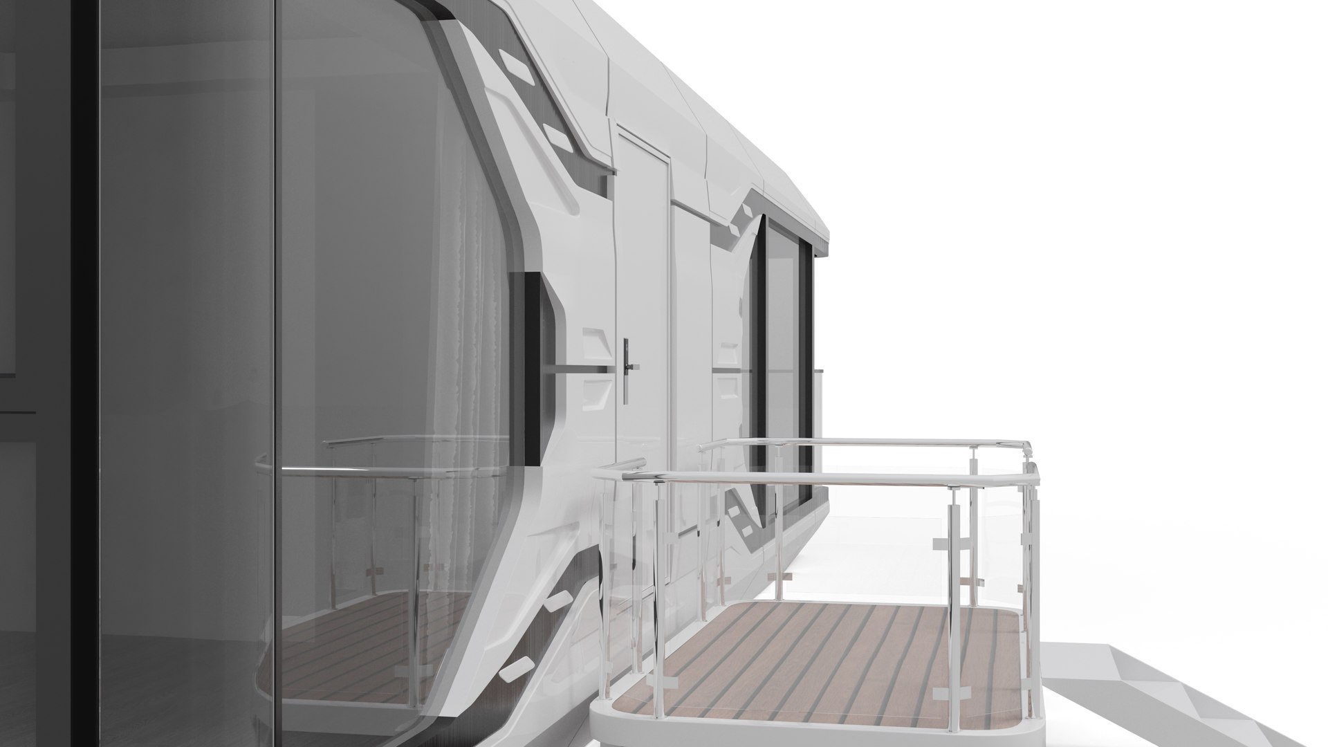3D Capsule Modular Two-Room House - TurboSquid 2385862