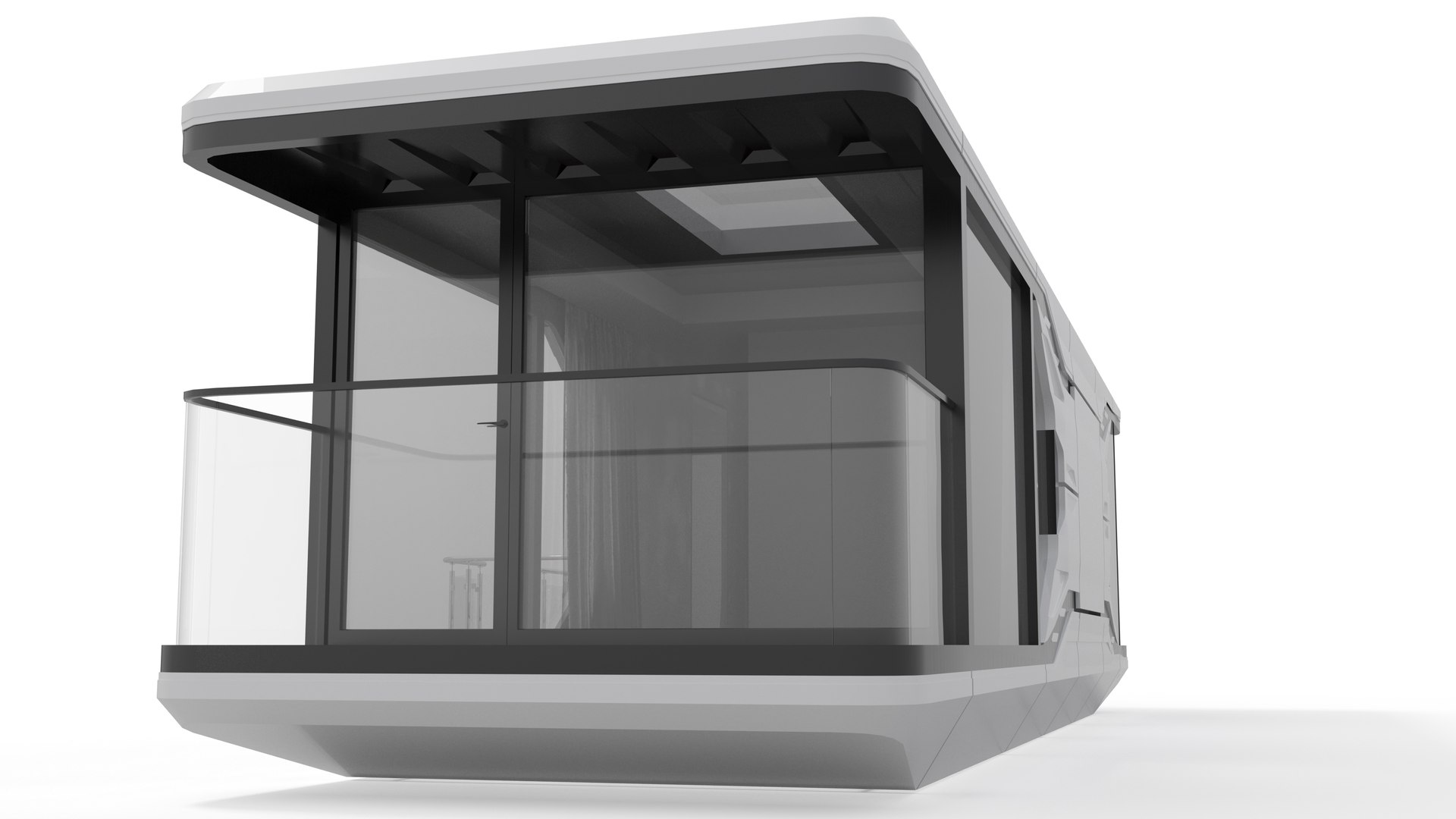 3D Capsule Modular Two-Room House - TurboSquid 2385862
