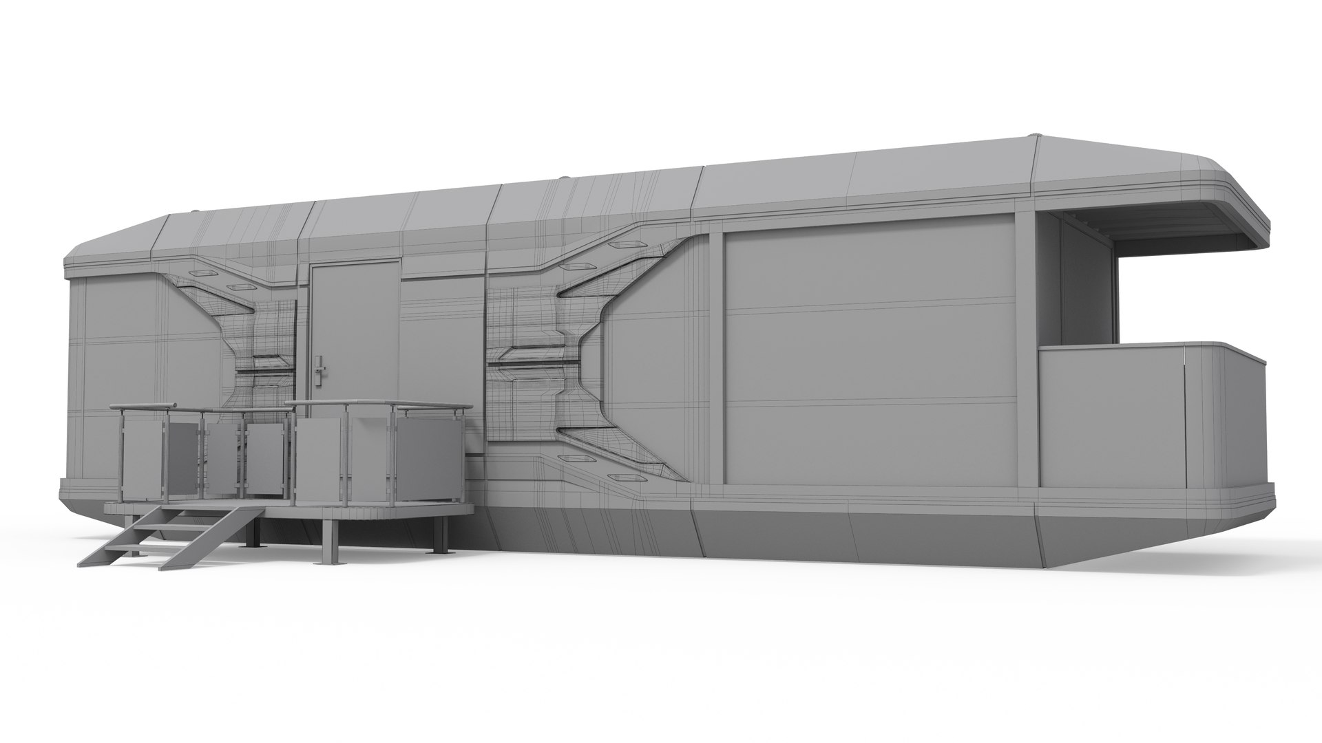 3D Capsule Modular Two-Room House - TurboSquid 2385862