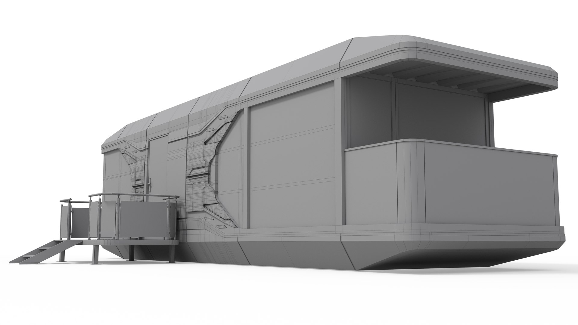 3D Capsule Modular Two-Room House - TurboSquid 2385862