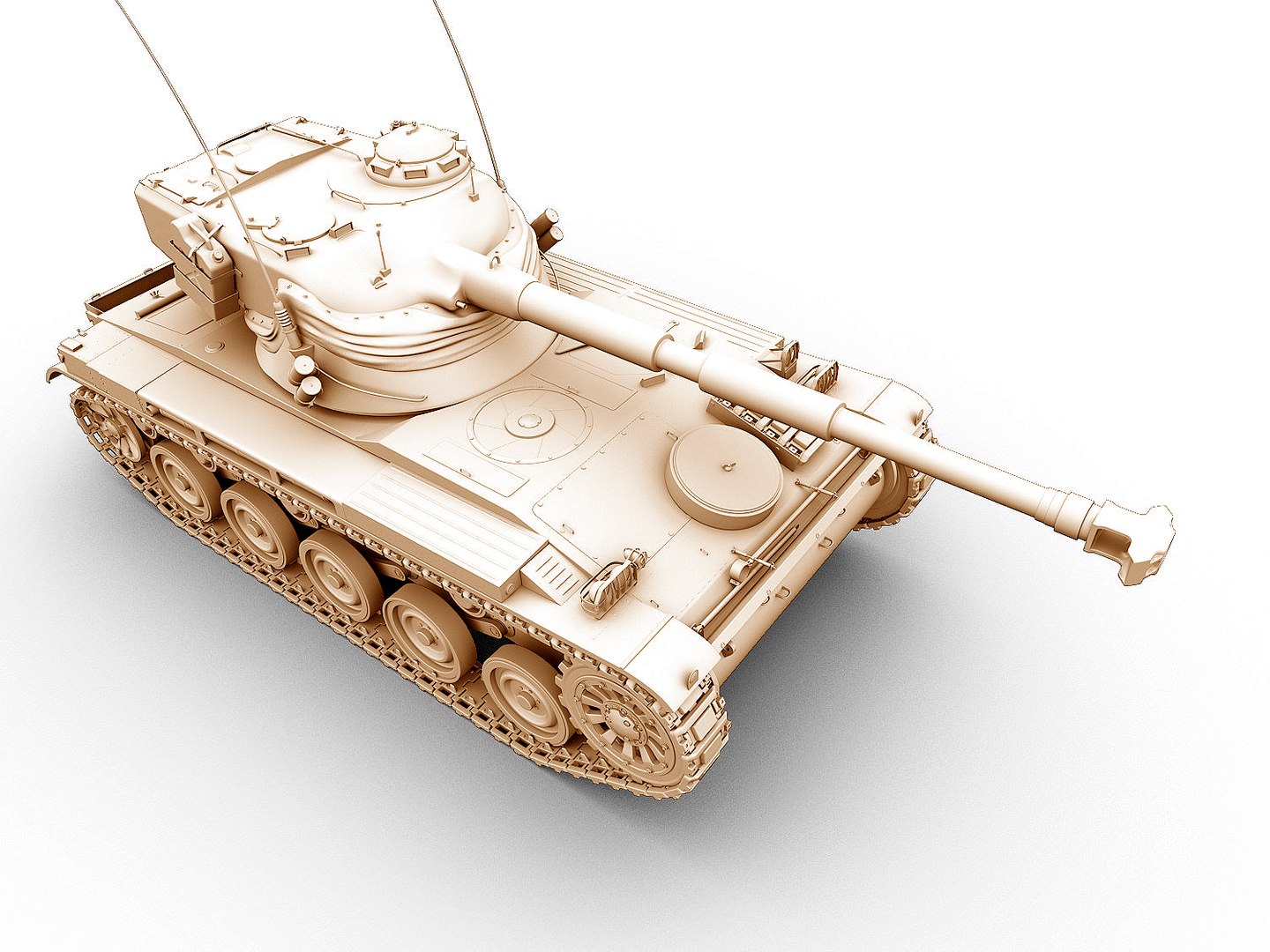 3D Model Amx-13 Tank French - TurboSquid 1462035