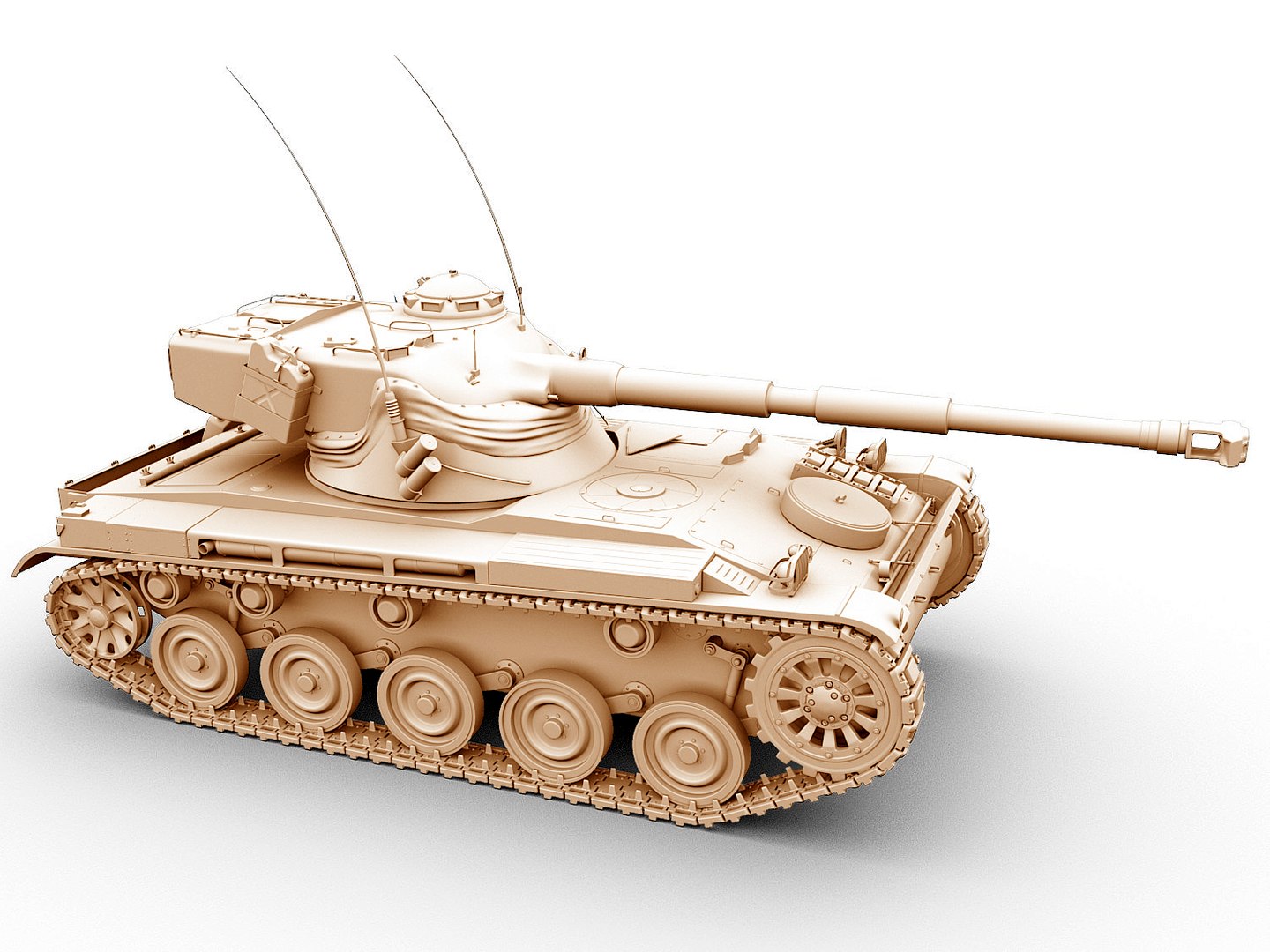 3D Model Amx-13 Tank French - TurboSquid 1462035