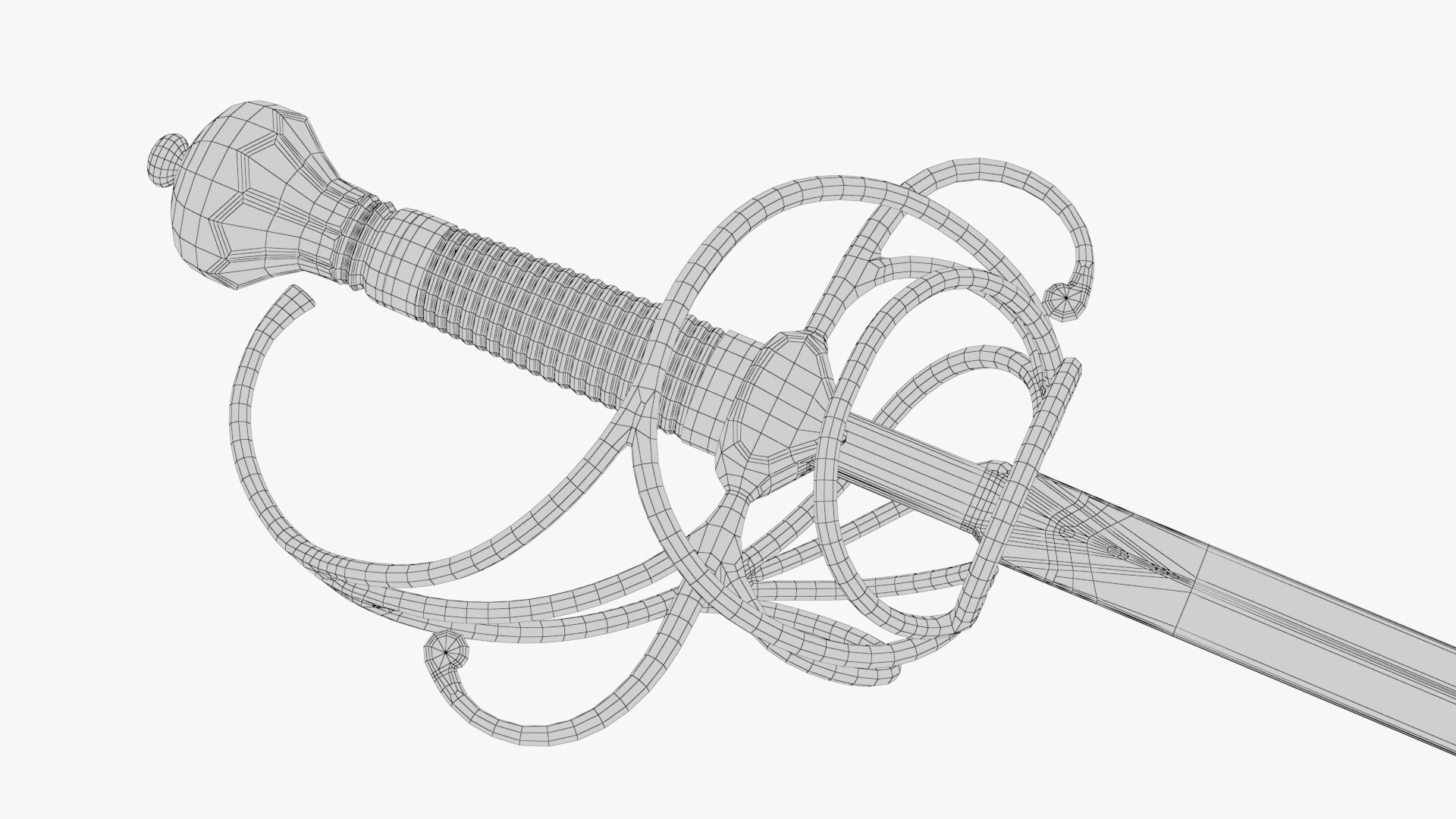 3D Model Rapier 01 A - TurboSquid 1883805