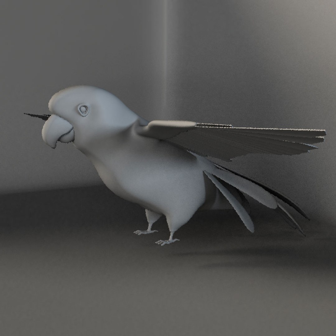 Parrot Birds Macaws Obj