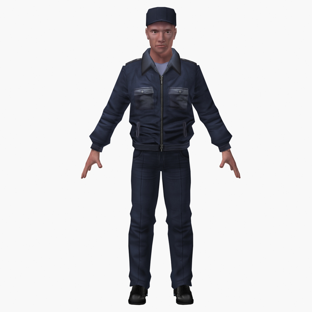 3d Max Police Man