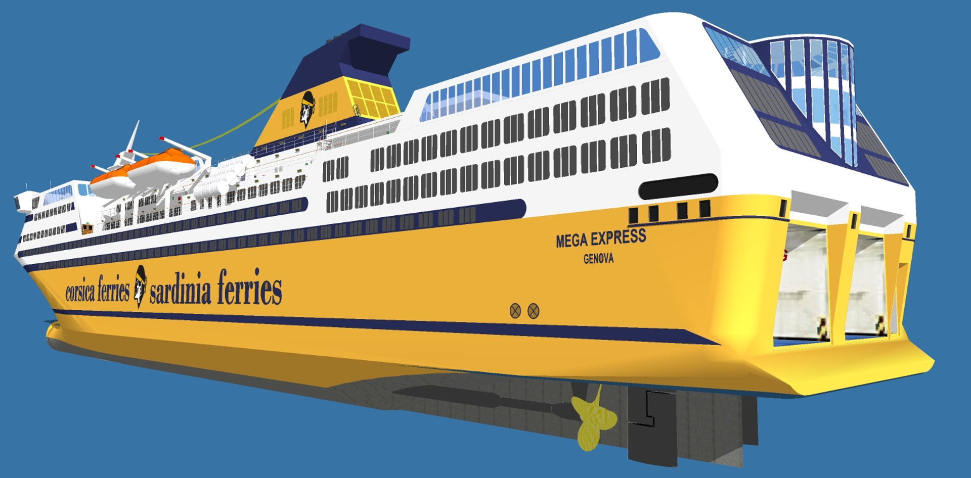 mega express 3d model