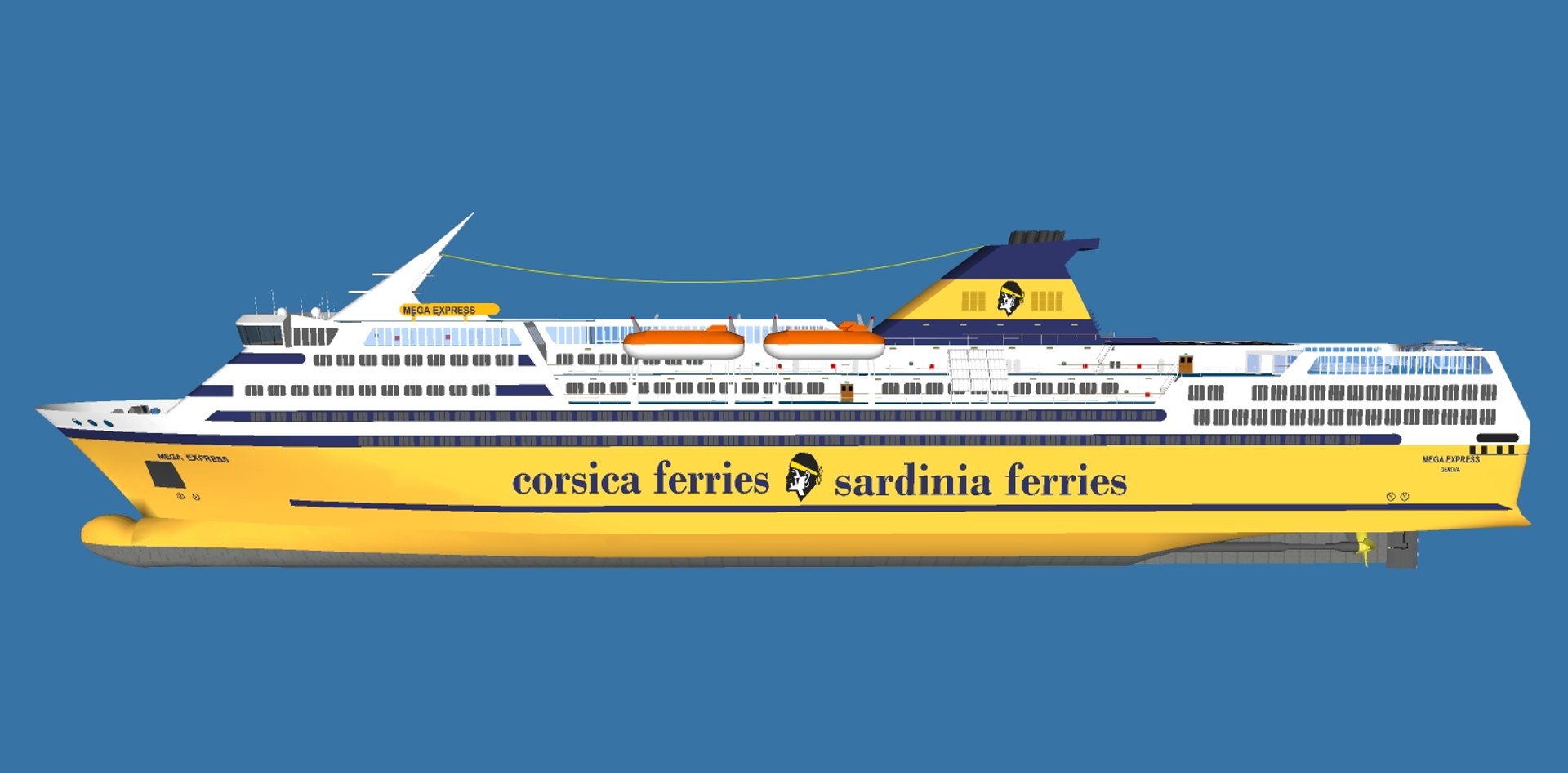 Mega Express 3d Model