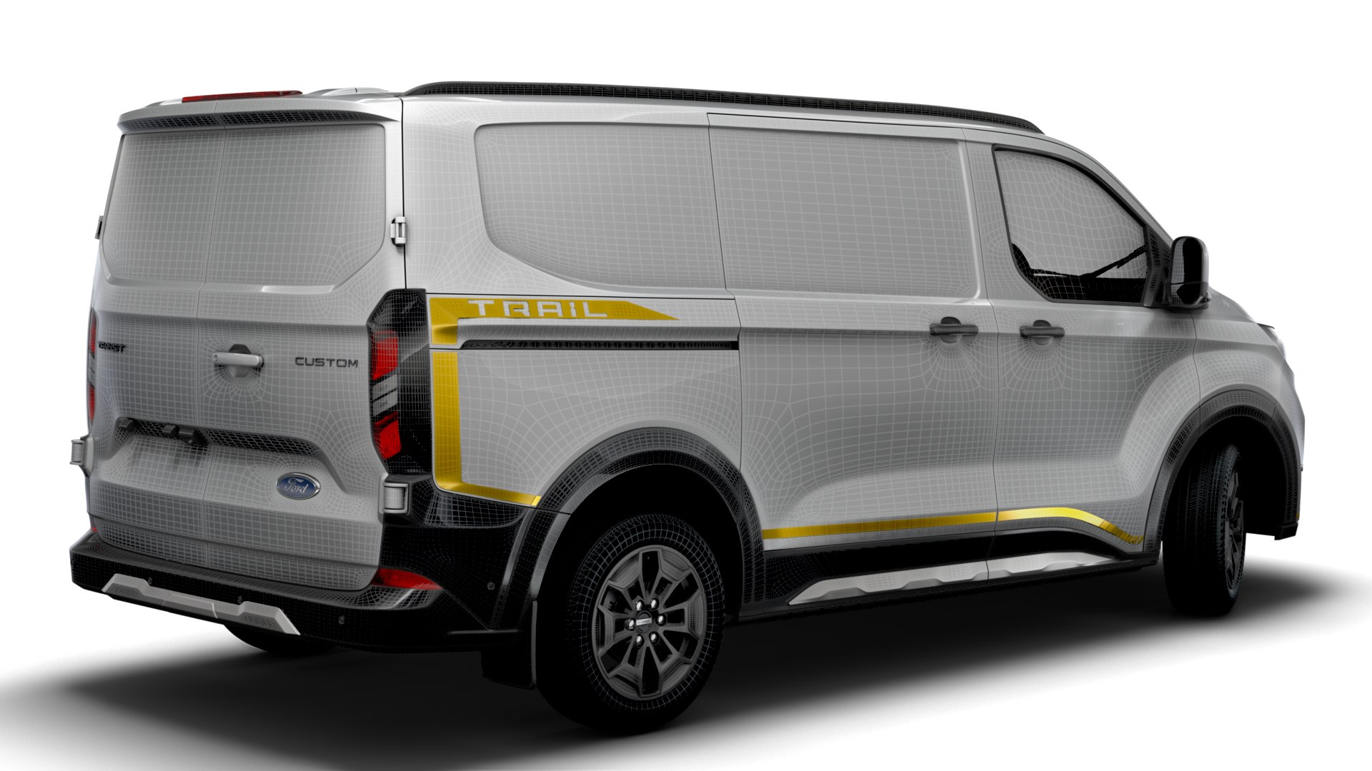 3D Model Ford Transit Custom Trail L1H1 2023 - TurboSquid 2002057