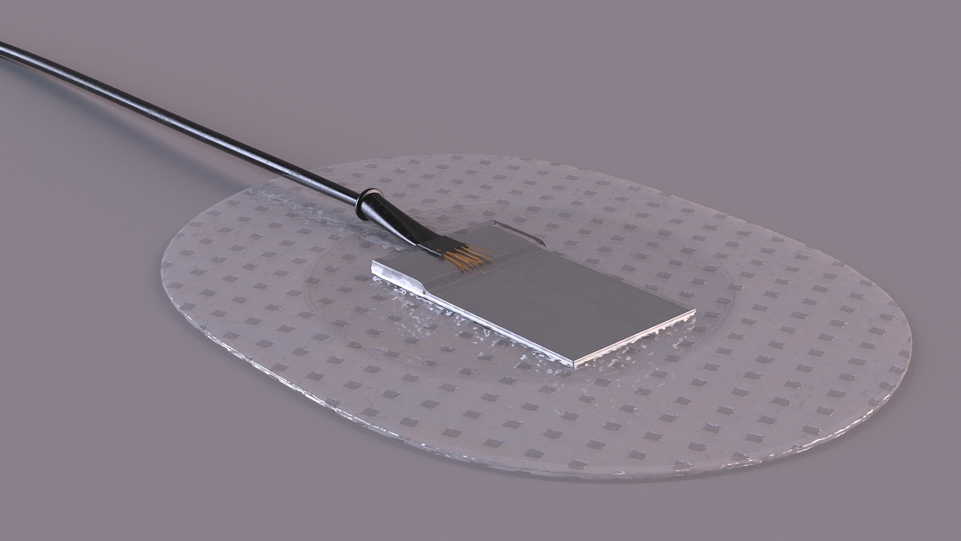 3D Black Stretched Wire with Surface Electrode - TurboSquid 2152129