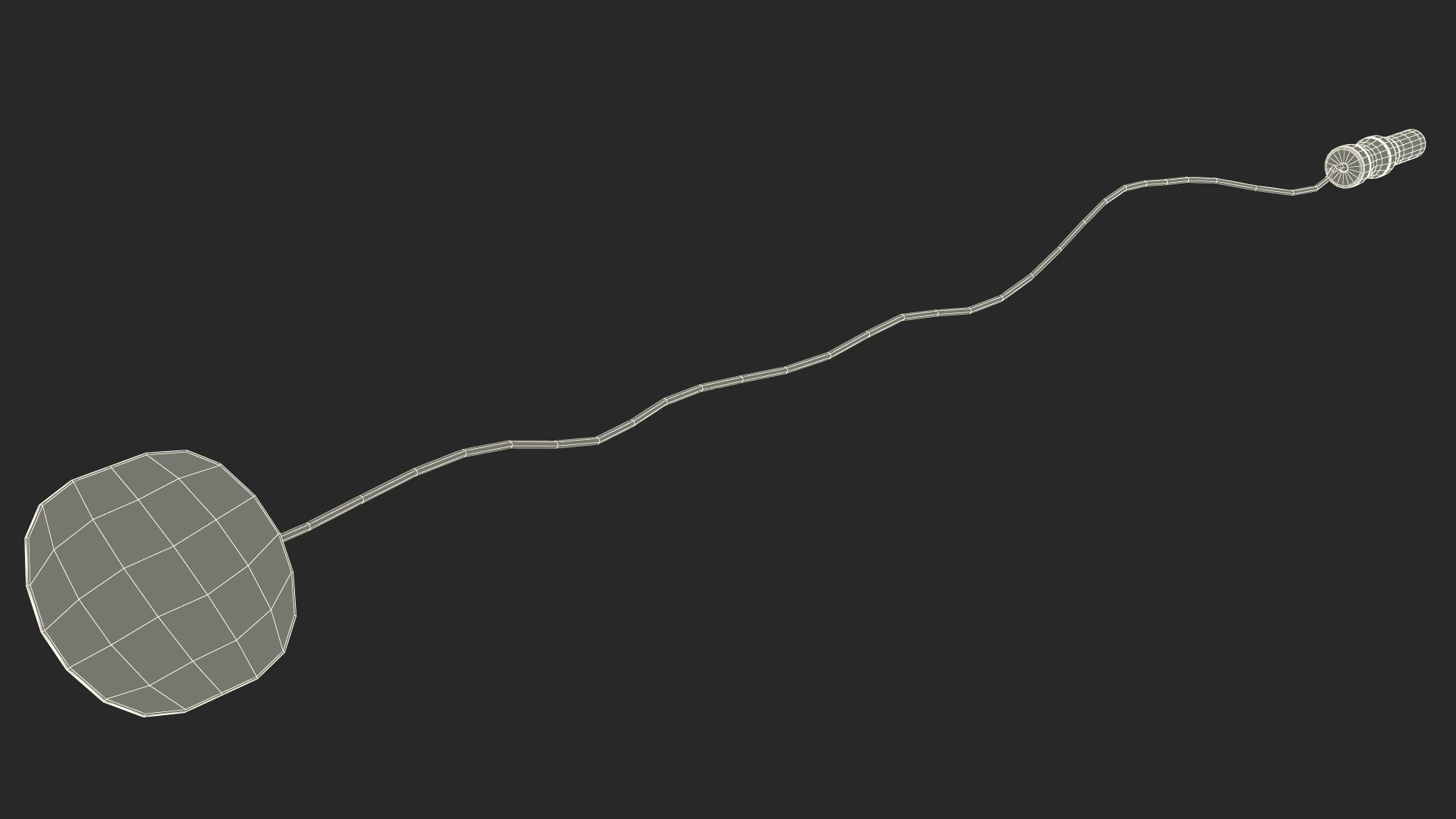 3D Black Stretched Wire with Surface Electrode - TurboSquid 2152129