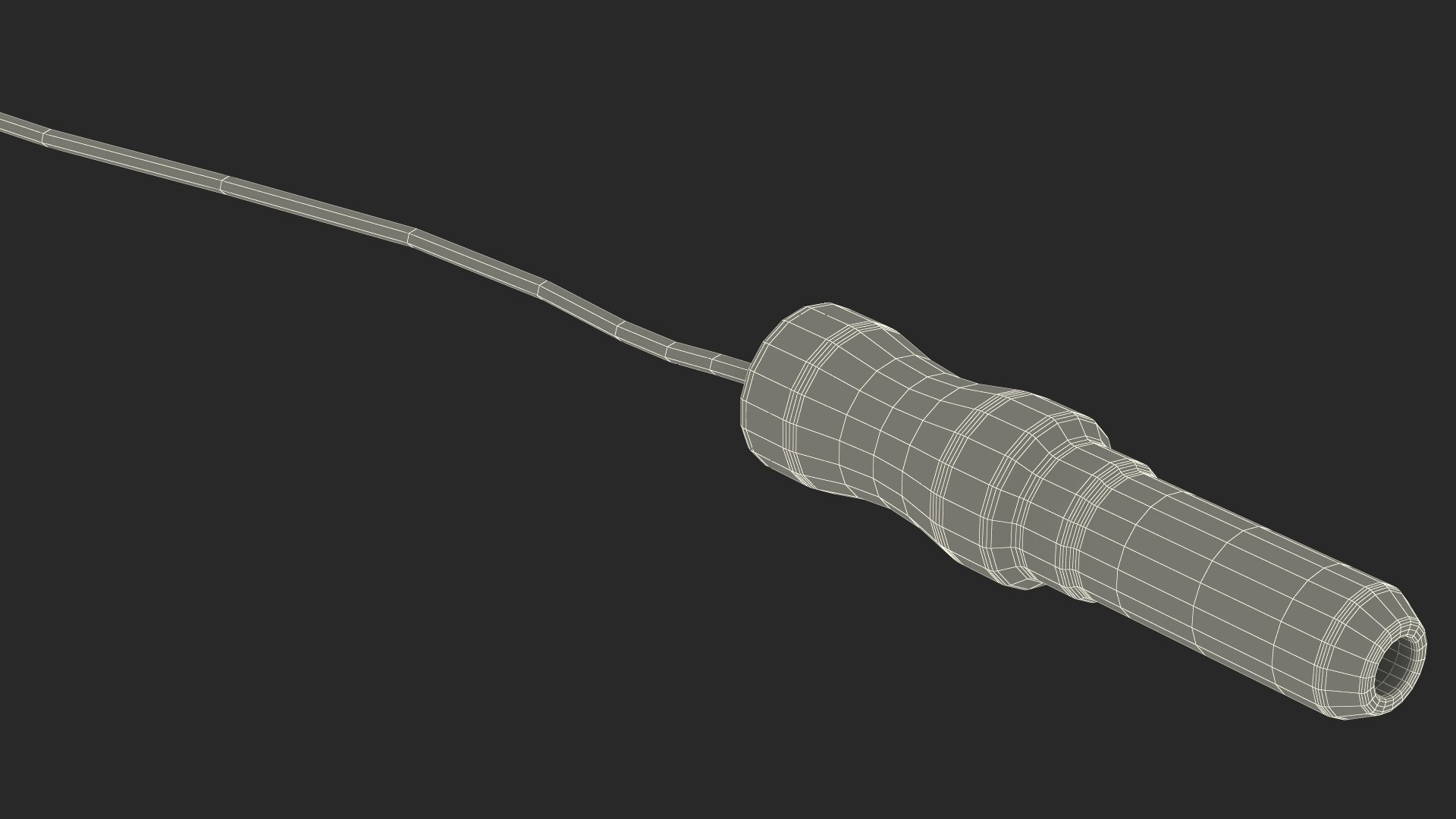 3D Black Stretched Wire with Surface Electrode - TurboSquid 2152129