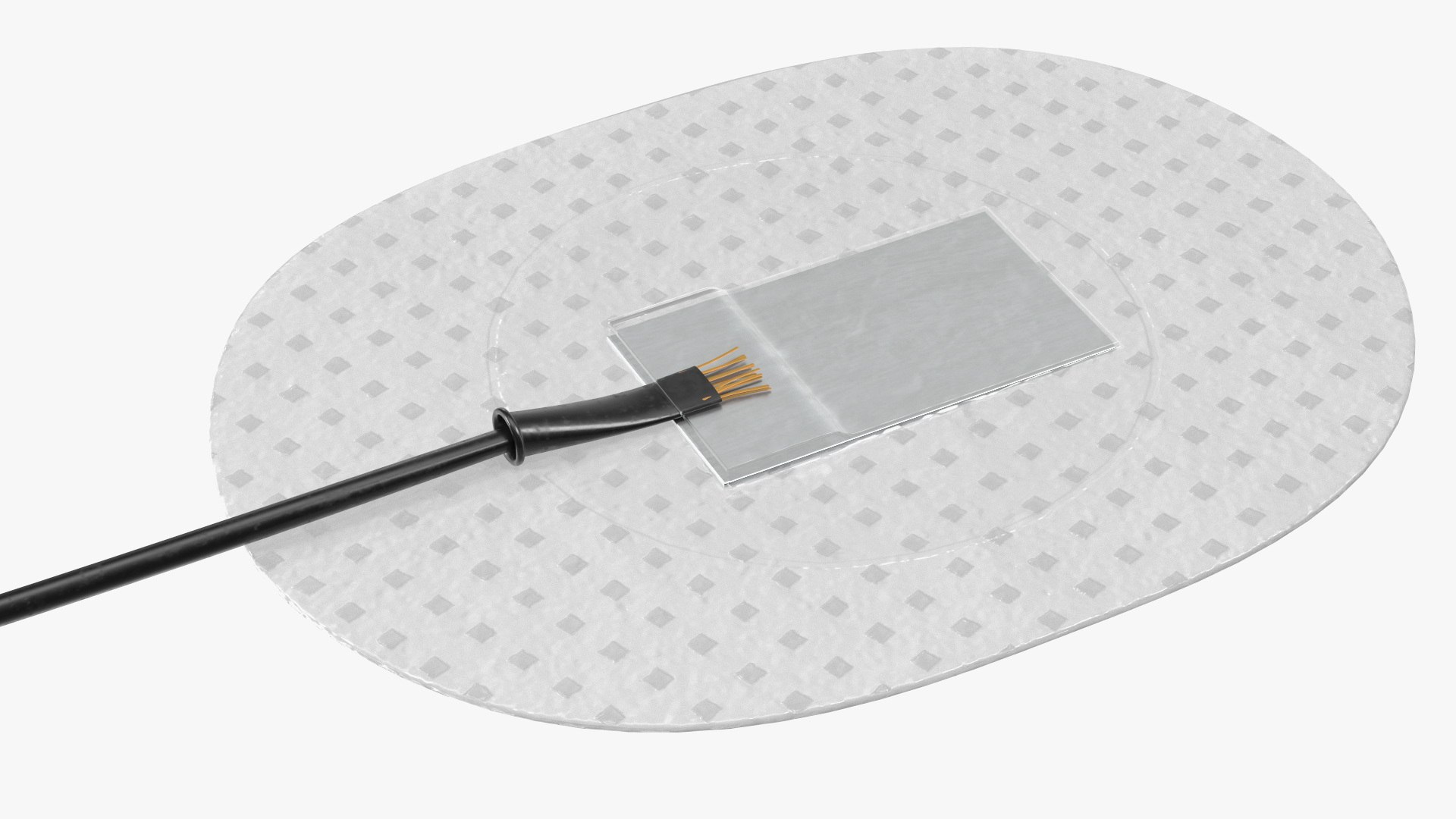 3D Black Stretched Wire with Surface Electrode - TurboSquid 2152129