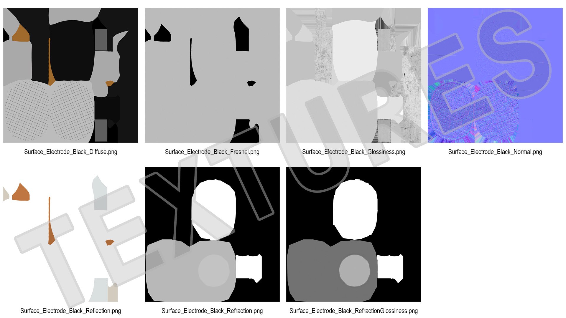 3D Black Stretched Wire with Surface Electrode - TurboSquid 2152129