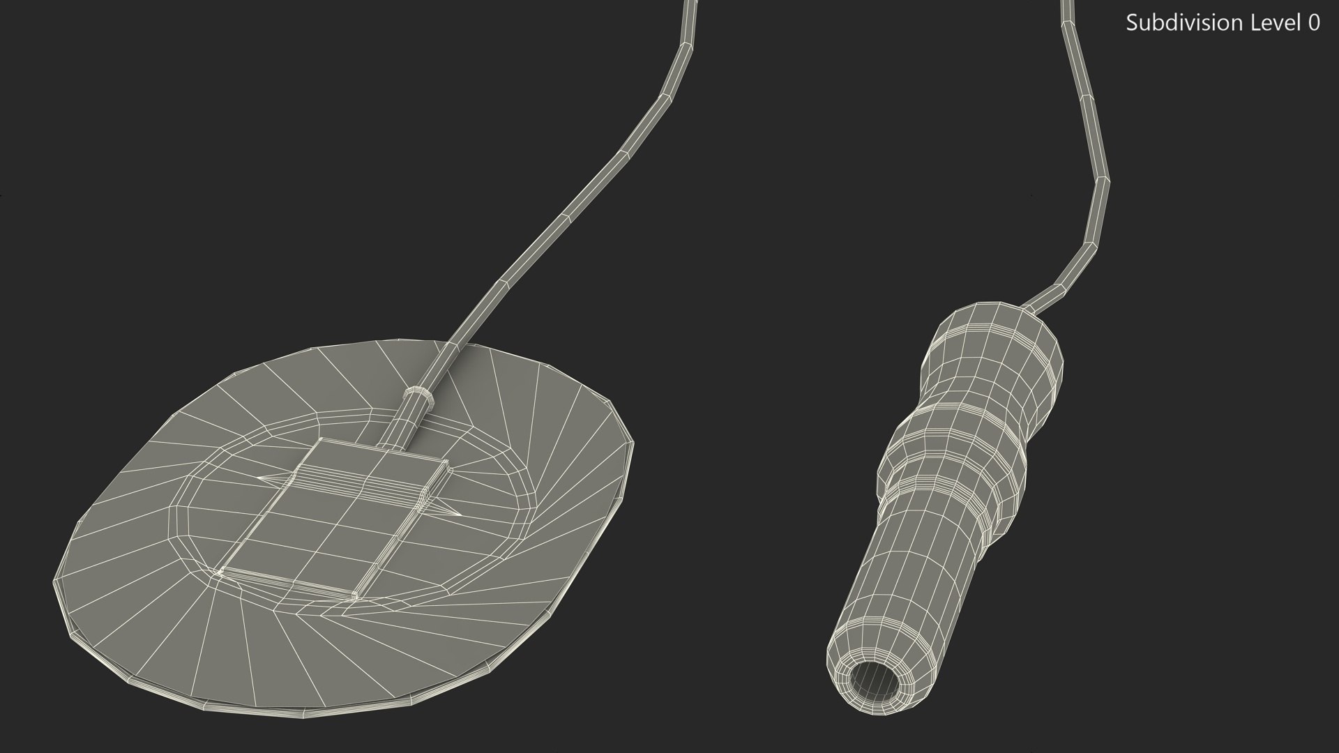 3D Black Stretched Wire with Surface Electrode - TurboSquid 2152129