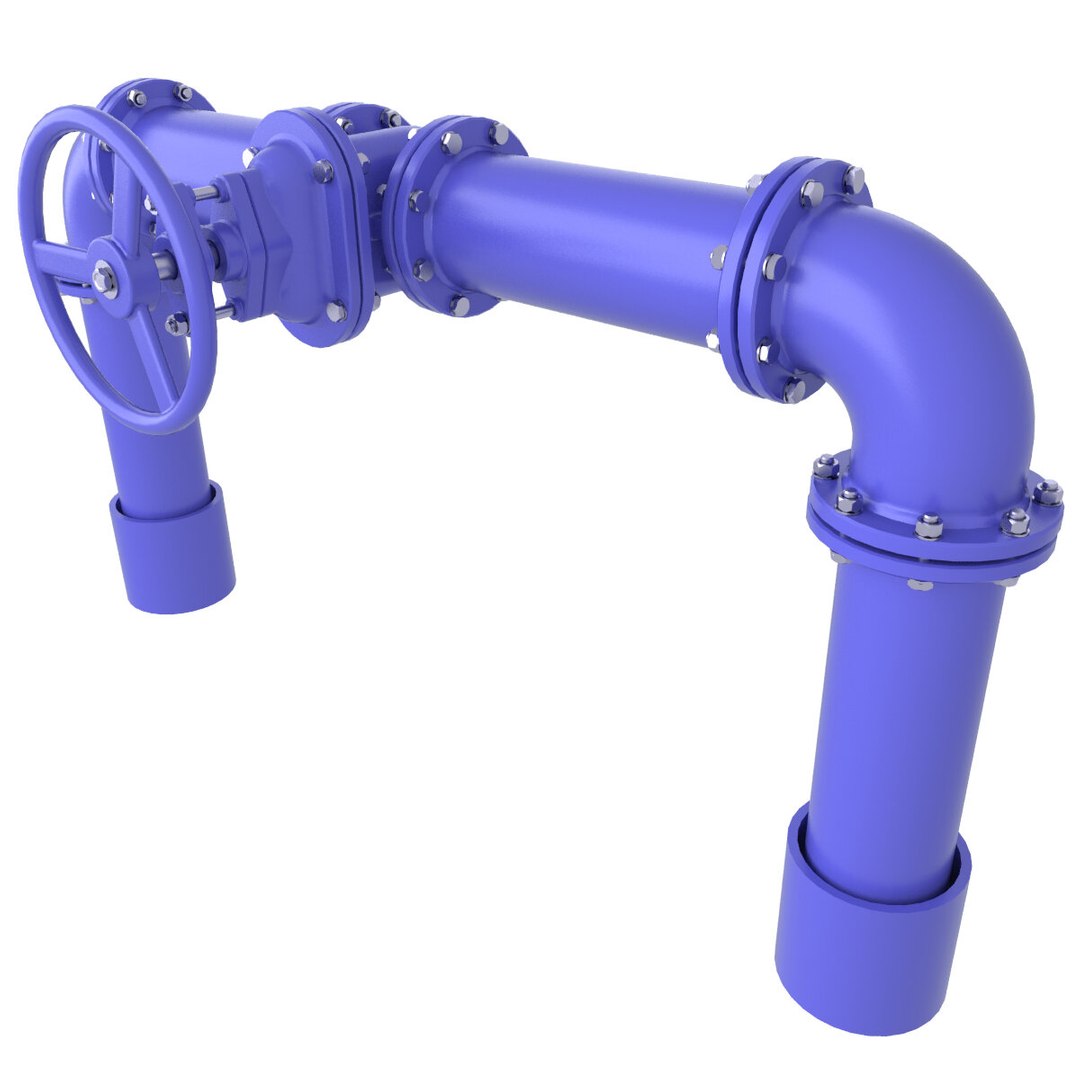 3D Oil Refinery Pipe 52 Model - TurboSquid 2257225