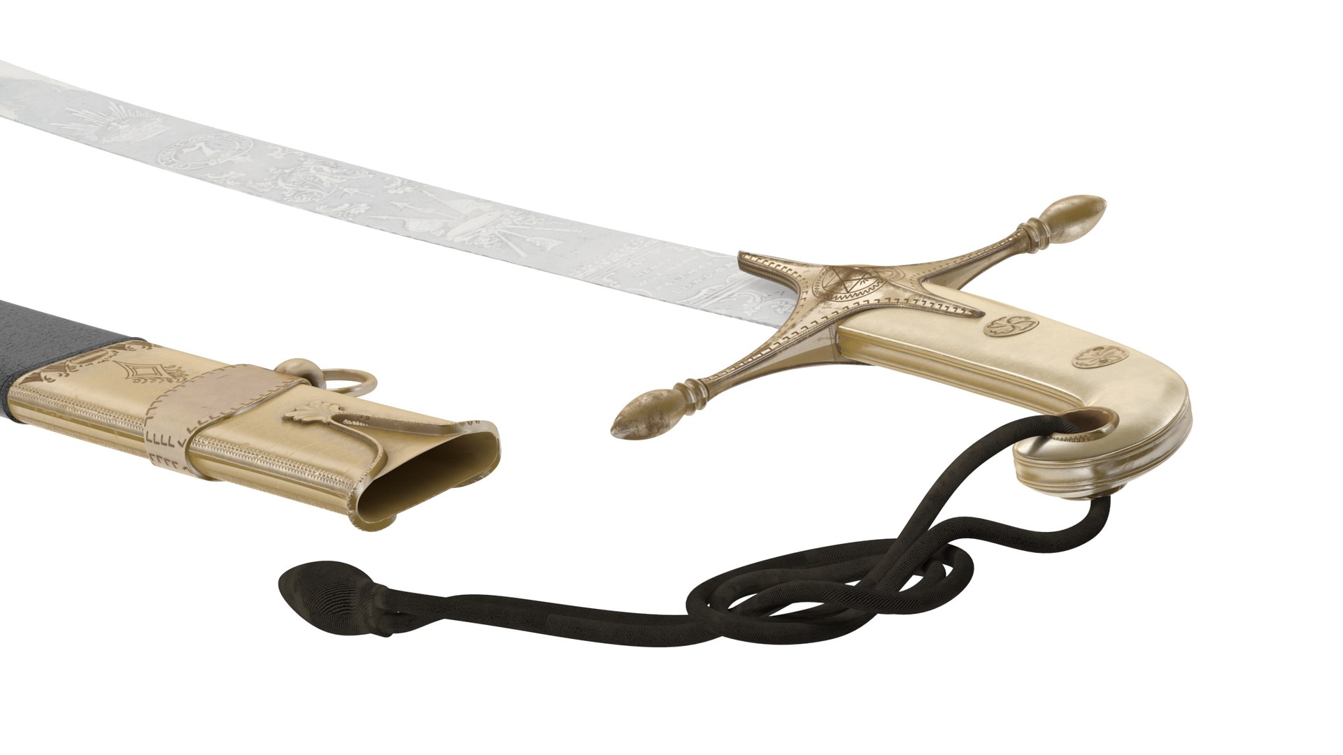 Mameluke Sword 3D Model - TurboSquid 1714799