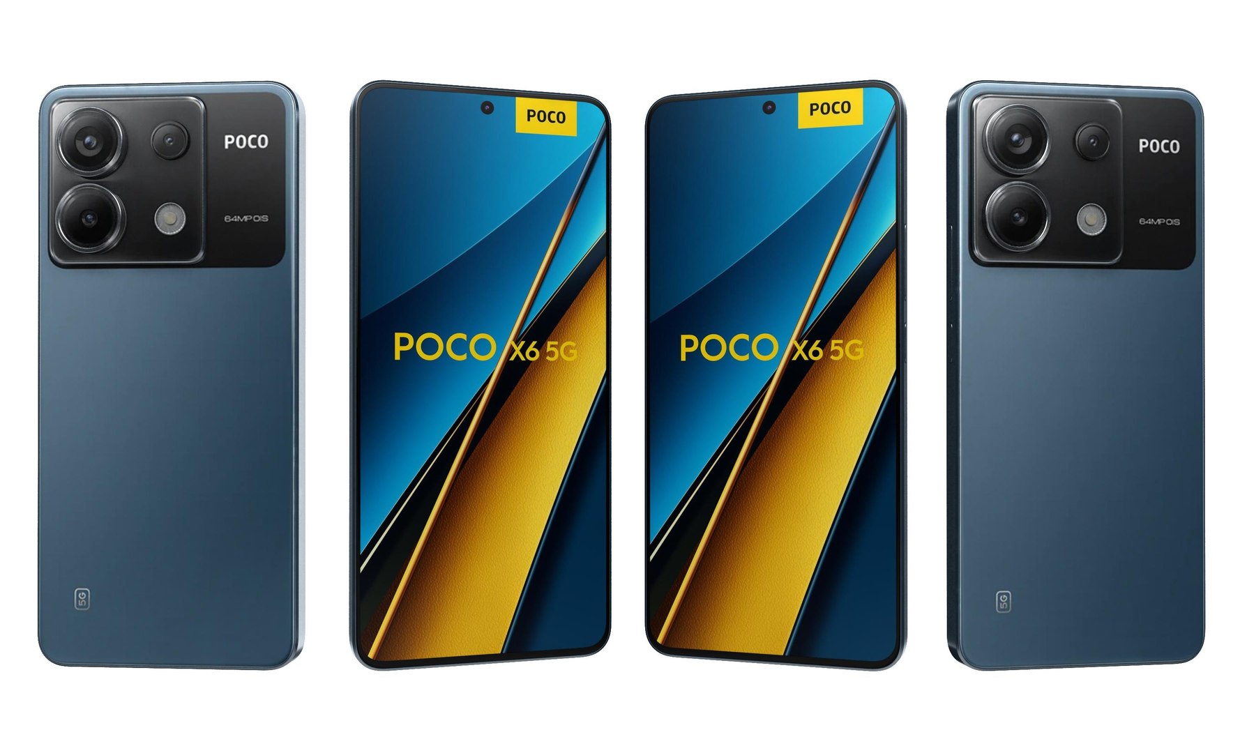 3D Xiaomi Poco X6 Blue model - TurboSquid 2181099