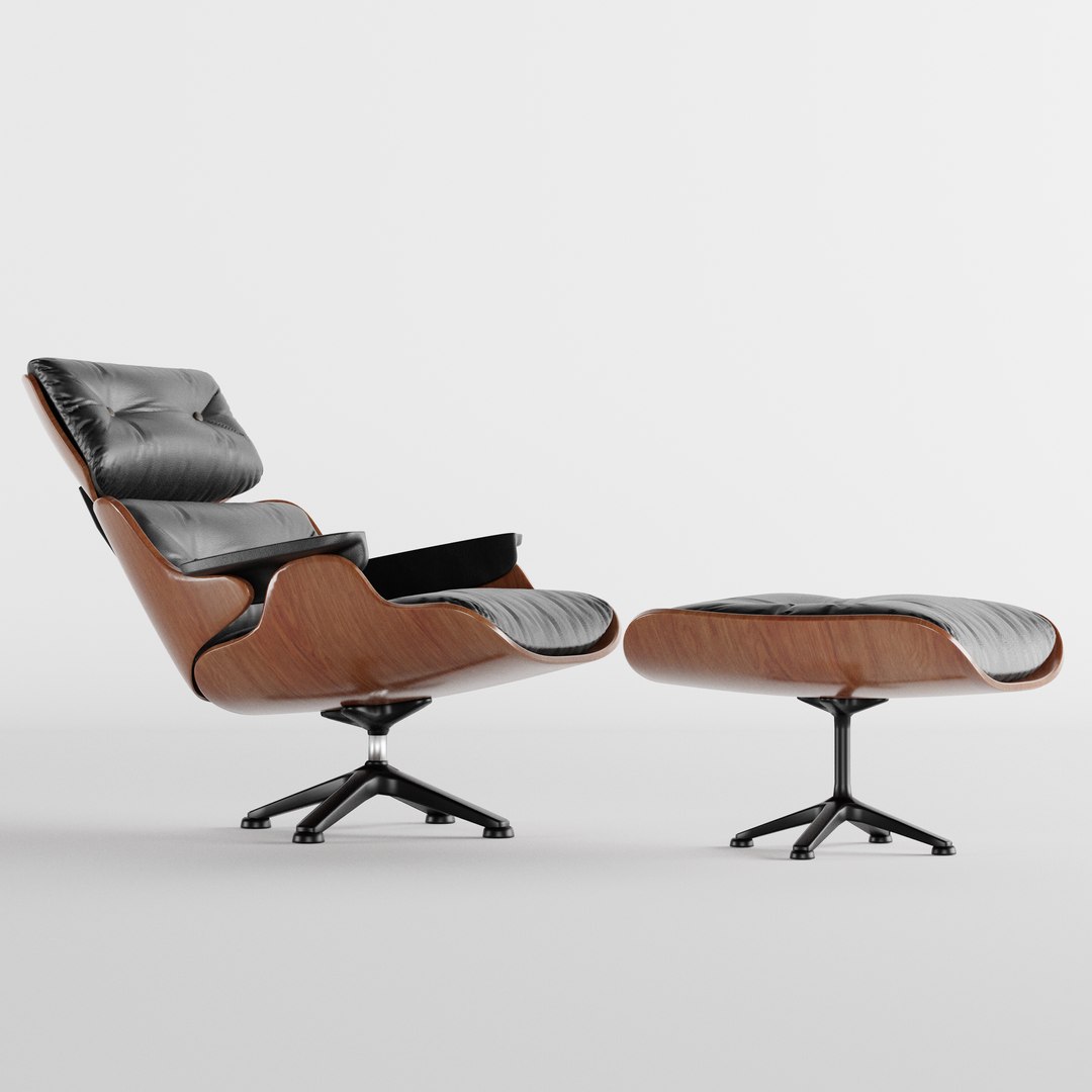 3D Eames Lounge Chair Model - TurboSquid 1824299