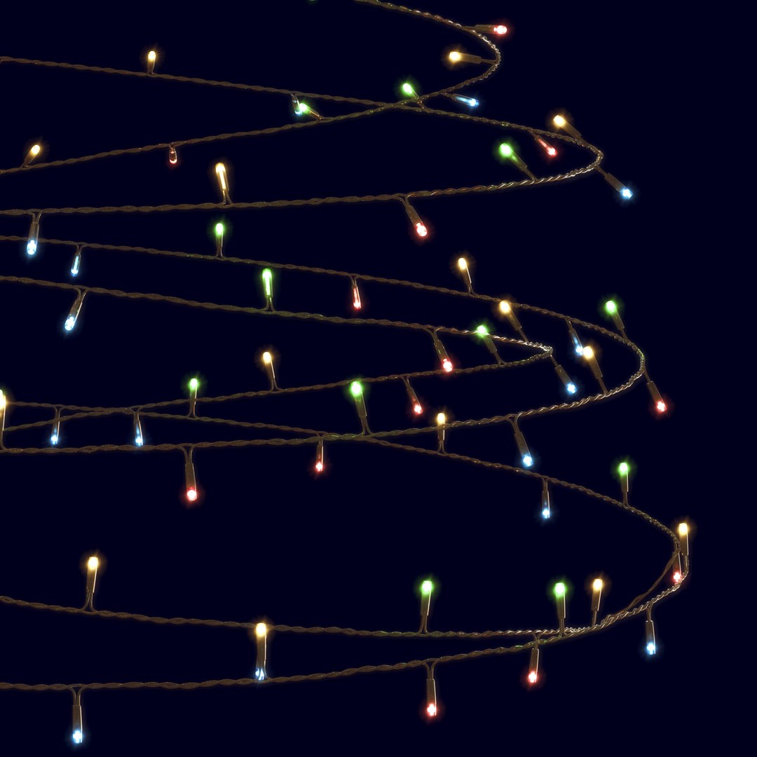 Led Garlands Animation 3d Model