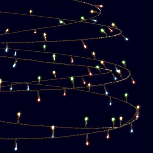 led garlands animation 3d model