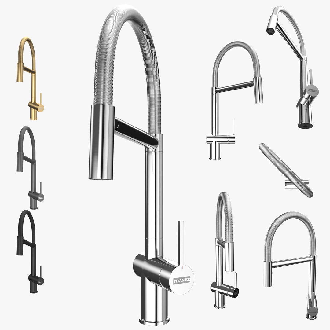 Tap Franke Active Semi-Pro Faucet - ACT-SP-CHR Model - TurboSquid 2174500