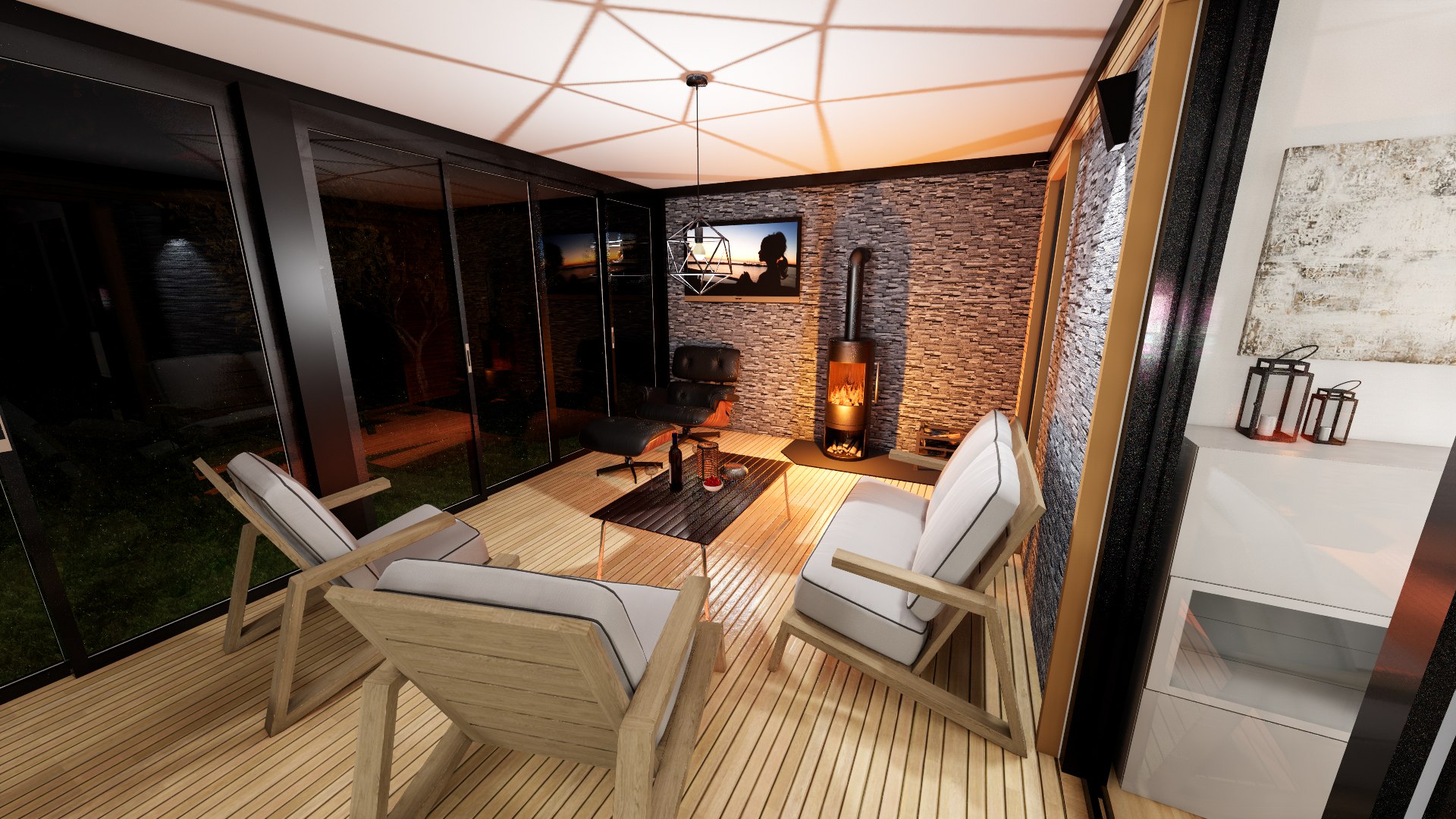 3D Modern Mobile Home Tiny Model - TurboSquid 1495634