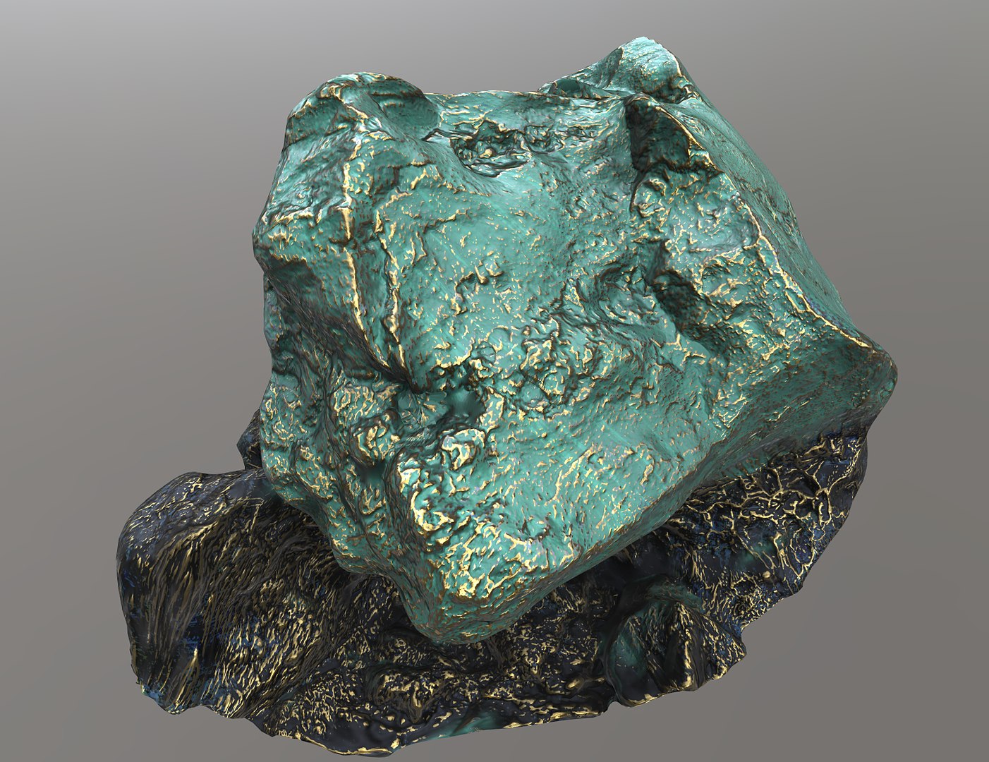 3d model alien rock 4k ready