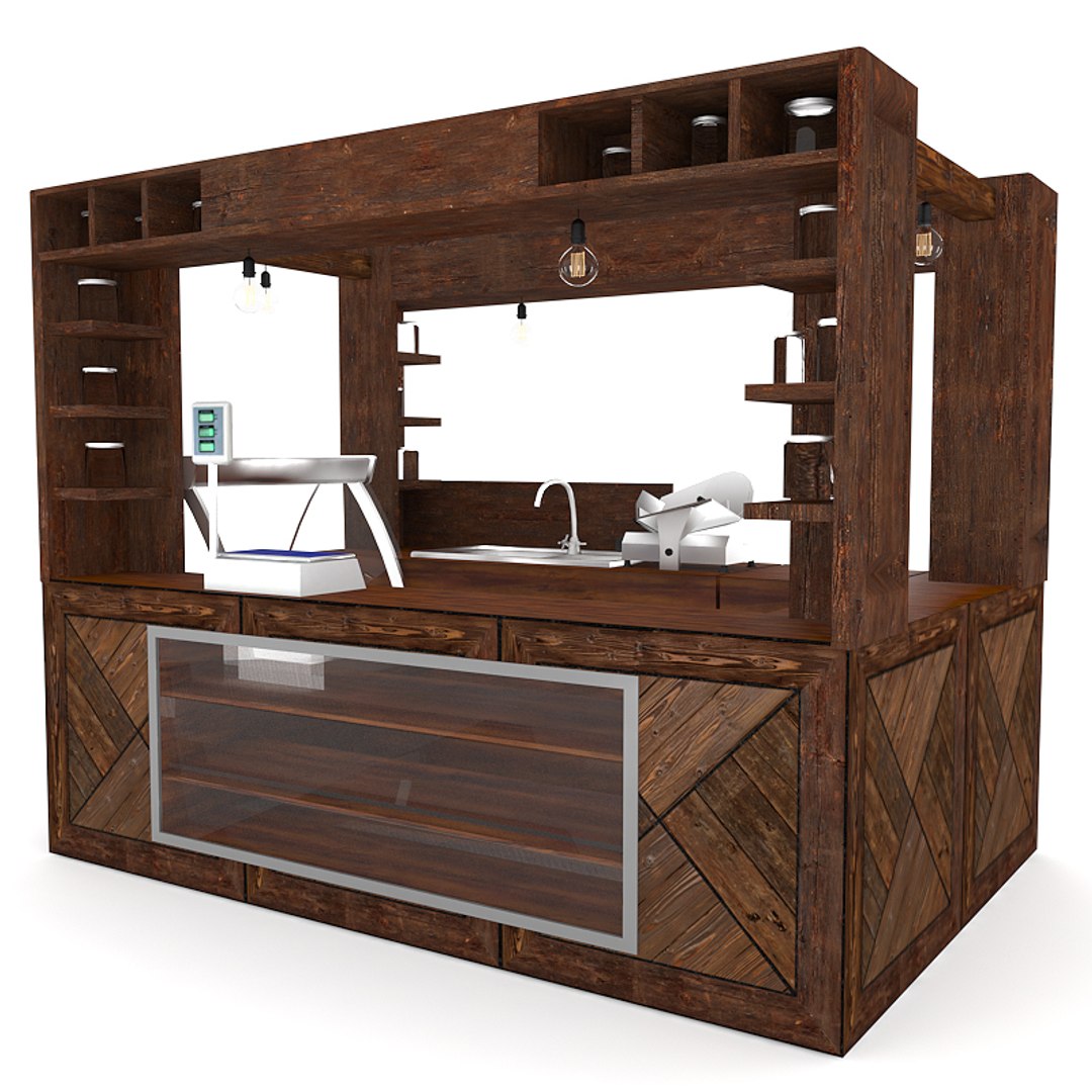 3D Rustic Stand - TurboSquid 1307540