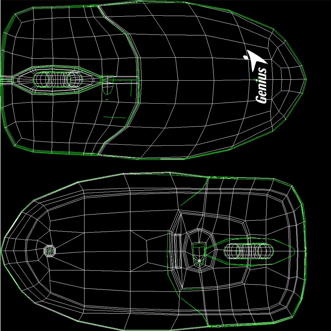 3d Model Of Mouse Genius Netscroll 120