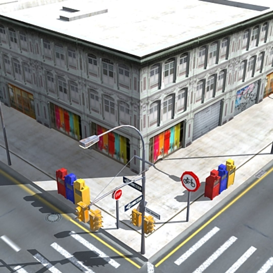 city street 3d model