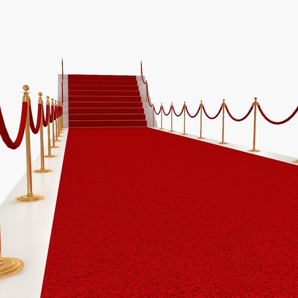 3d red carpet model