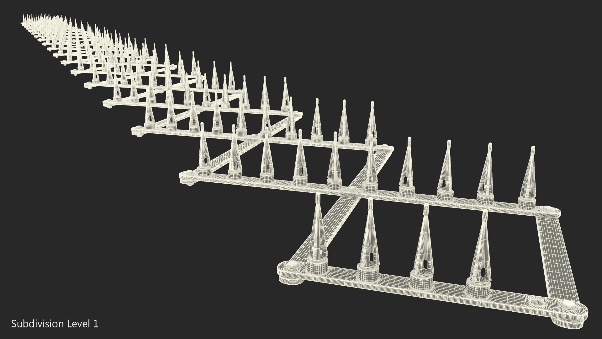 Spike Strip 3D Model - TurboSquid 1434851