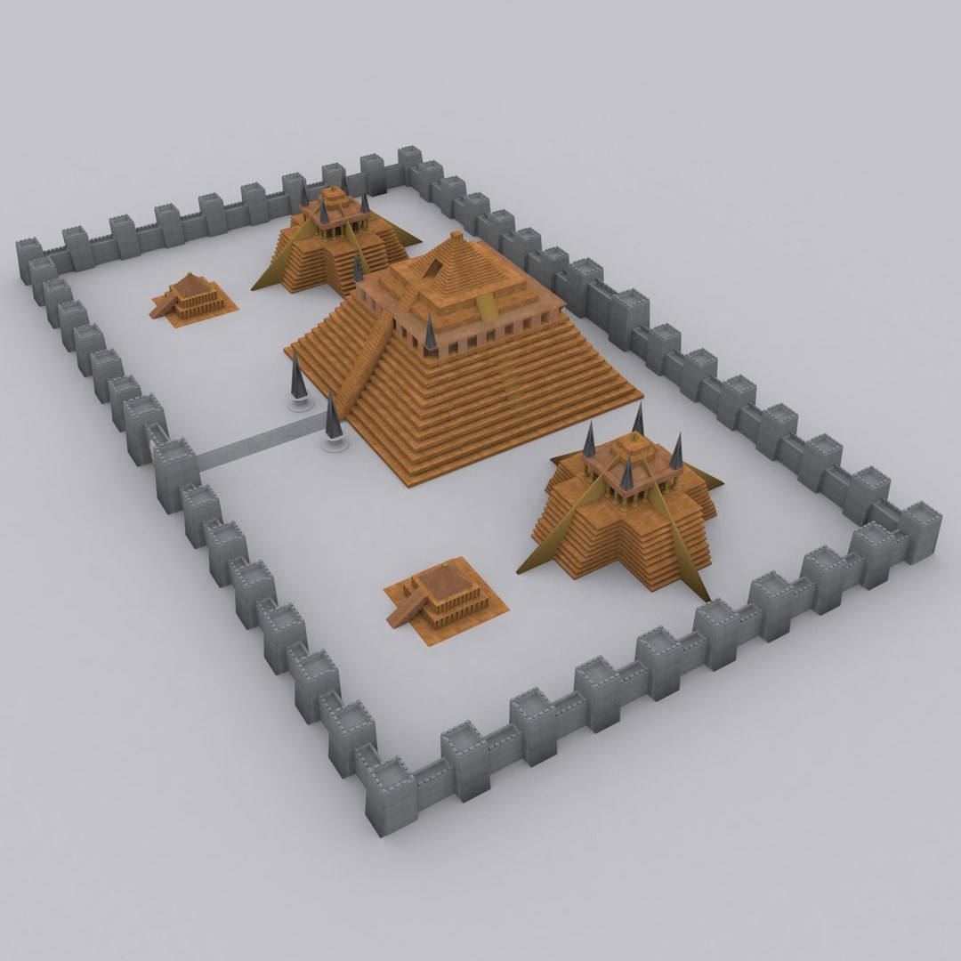 Temple City 3d Model